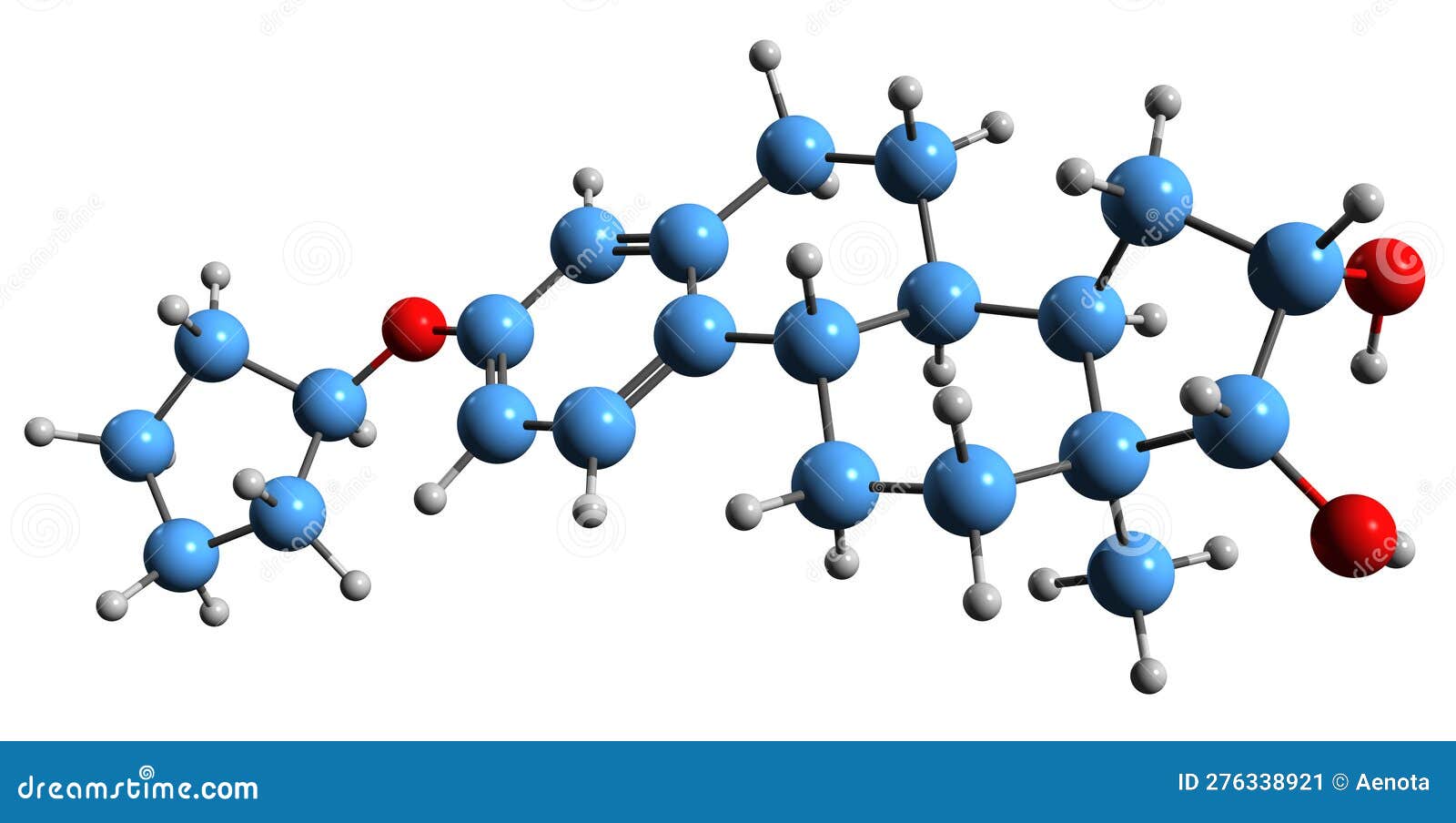 3D Image Of Estriol 3-glucuronide Skeletal Formula | CartoonDealer.com ...