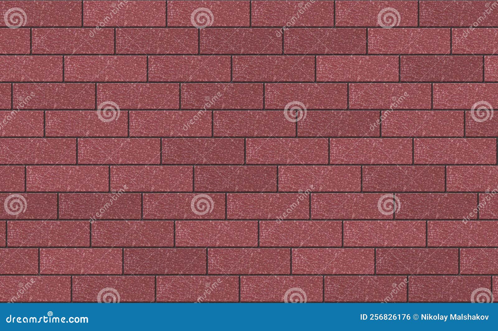 3d Image of a Red Brick Wall Background. 3d Render with Texture. Stock ...