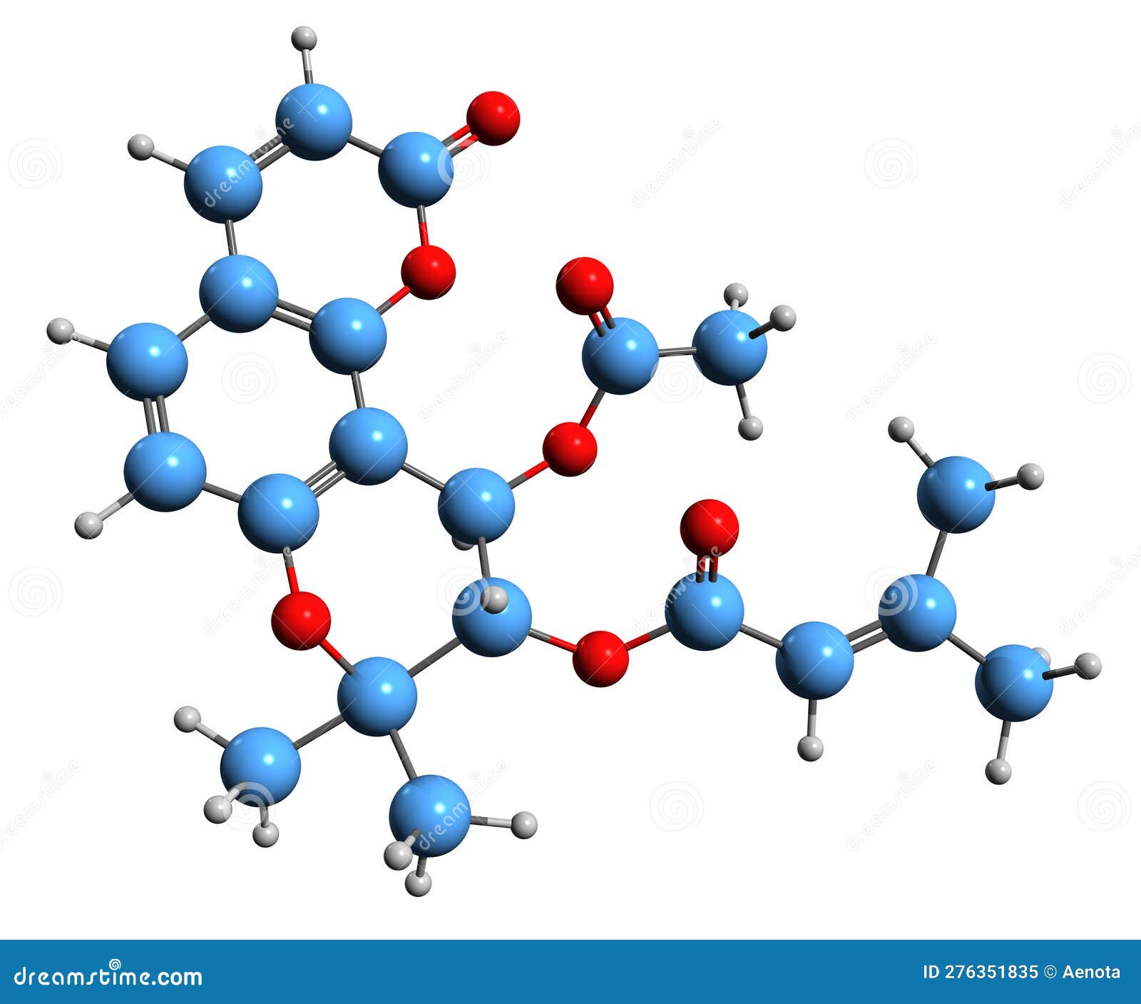 3D Image of Samidin Skeletal Formula Stock Illustration - Illustration ...