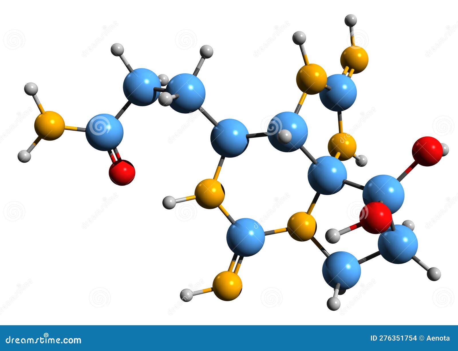 3D Image of Saxitoxin Skeletal Formula Stock Illustration ...