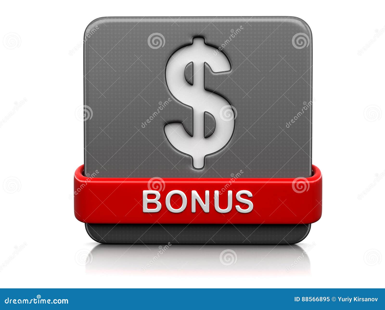 3d image of Sign bonus stock illustration. Illustration of render ...
