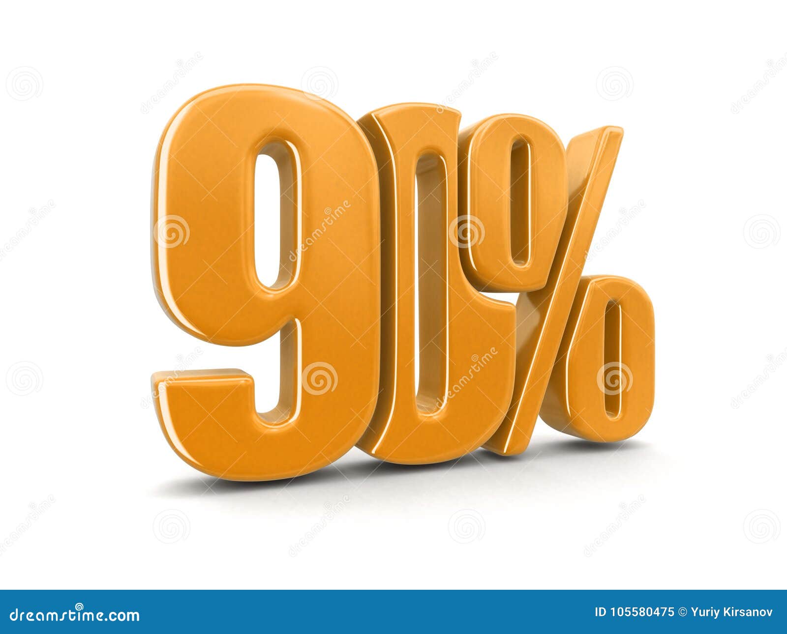 Sign 90 . Image with Clipping Path Stock Illustration - Illustration of ...