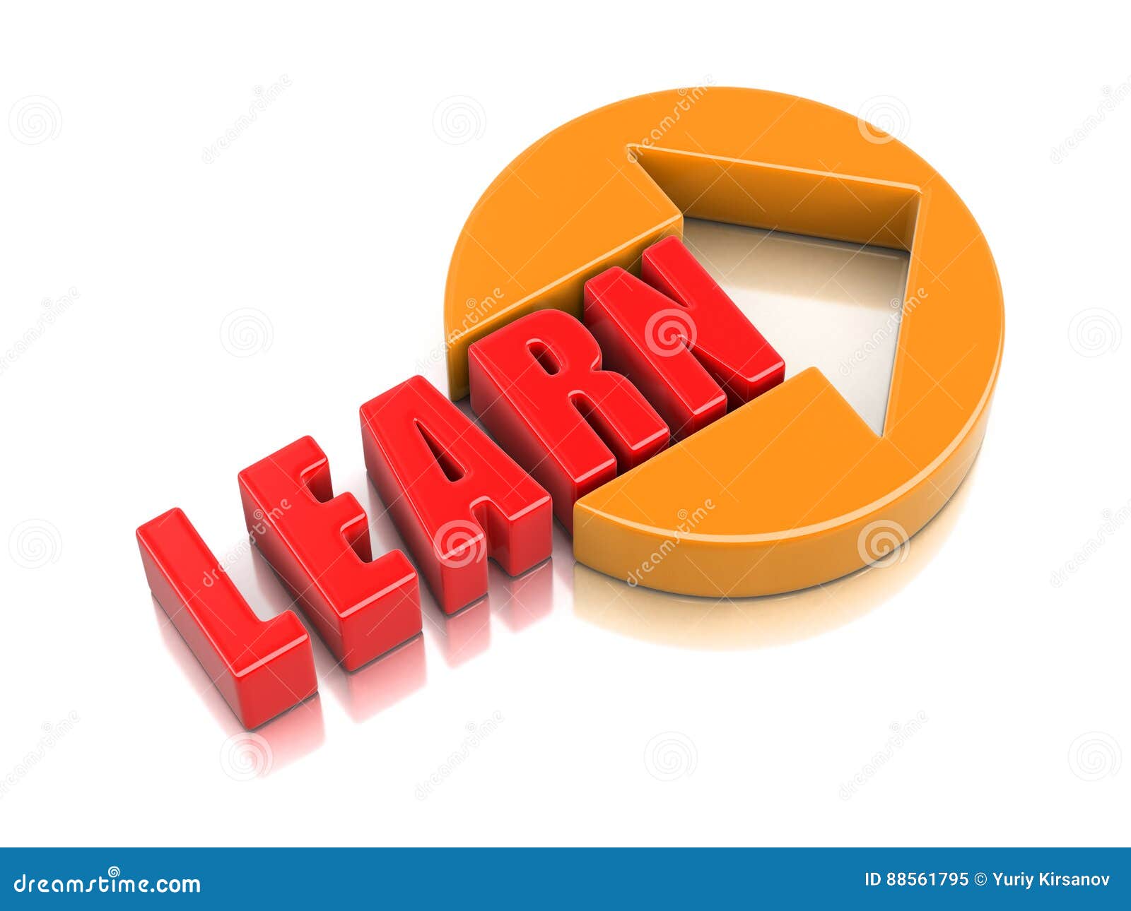 3d image of Sign learn stock illustration. Illustration of school ...