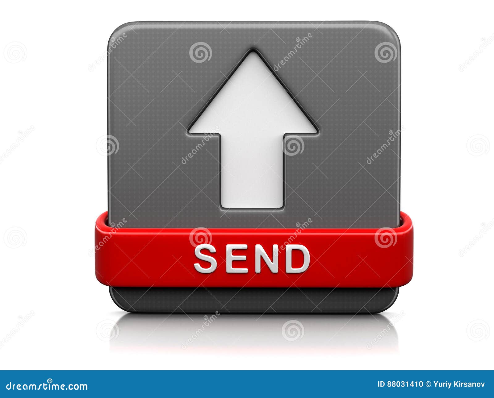 3d image of Sign send stock illustration. Illustration of cutout - 88031410