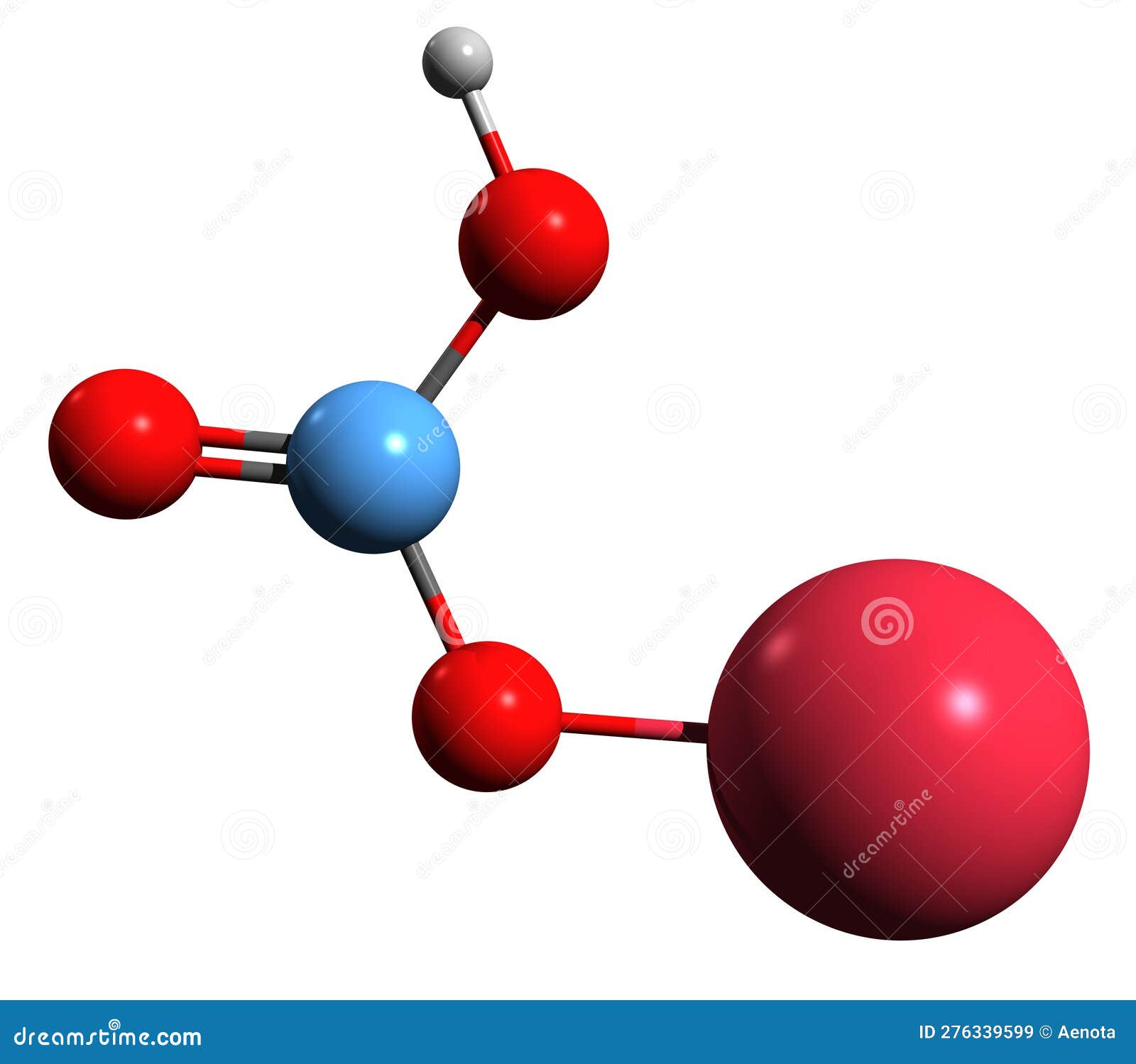 3D Image Of Sodium Bicarbonate Skeletal Formula Stock Photo ...