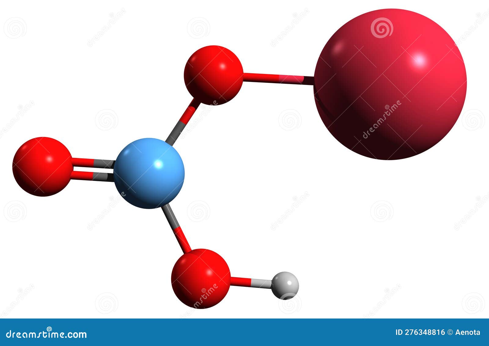 3D Image Of Sodium Bicarbonate Skeletal Formula Stock Photo ...