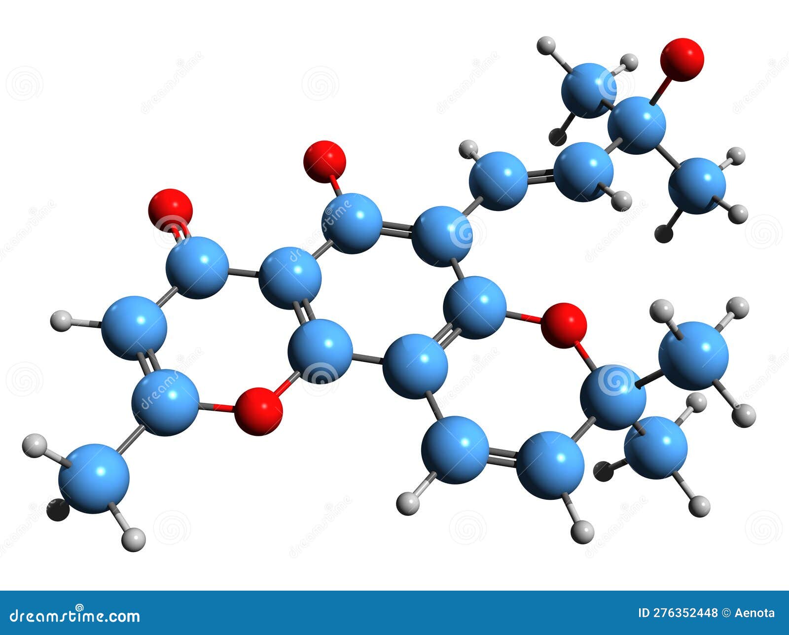 3D Image Of Chromone Skeletal Formula Stock Photography | CartoonDealer ...