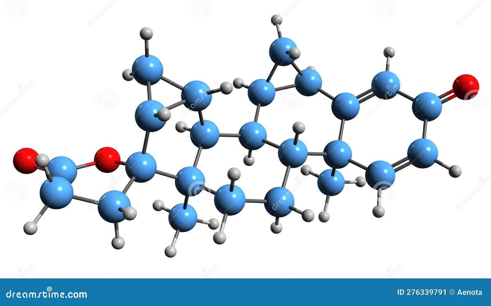 3D Image of Spirorenone Skeletal Formula Stock Illustration ...