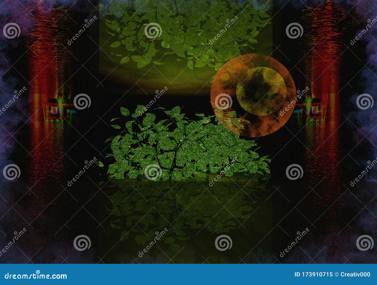 3d Image of the Stage of Theatrical Performance Stock Illustration ...