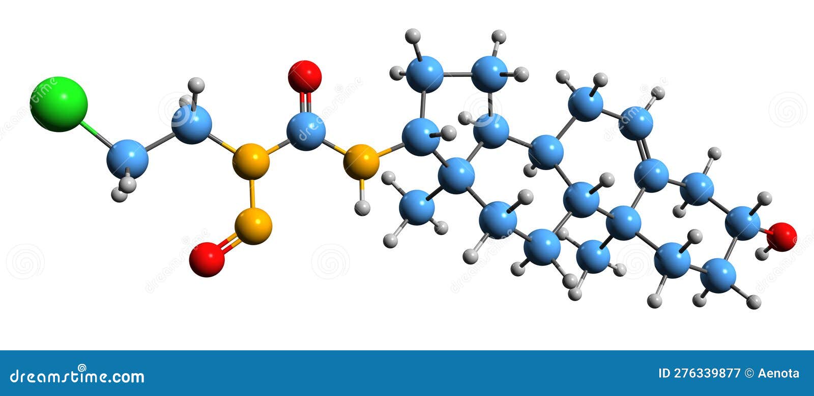 3D Image of Sturamustine Skeletal Formula Stock Illustration ...