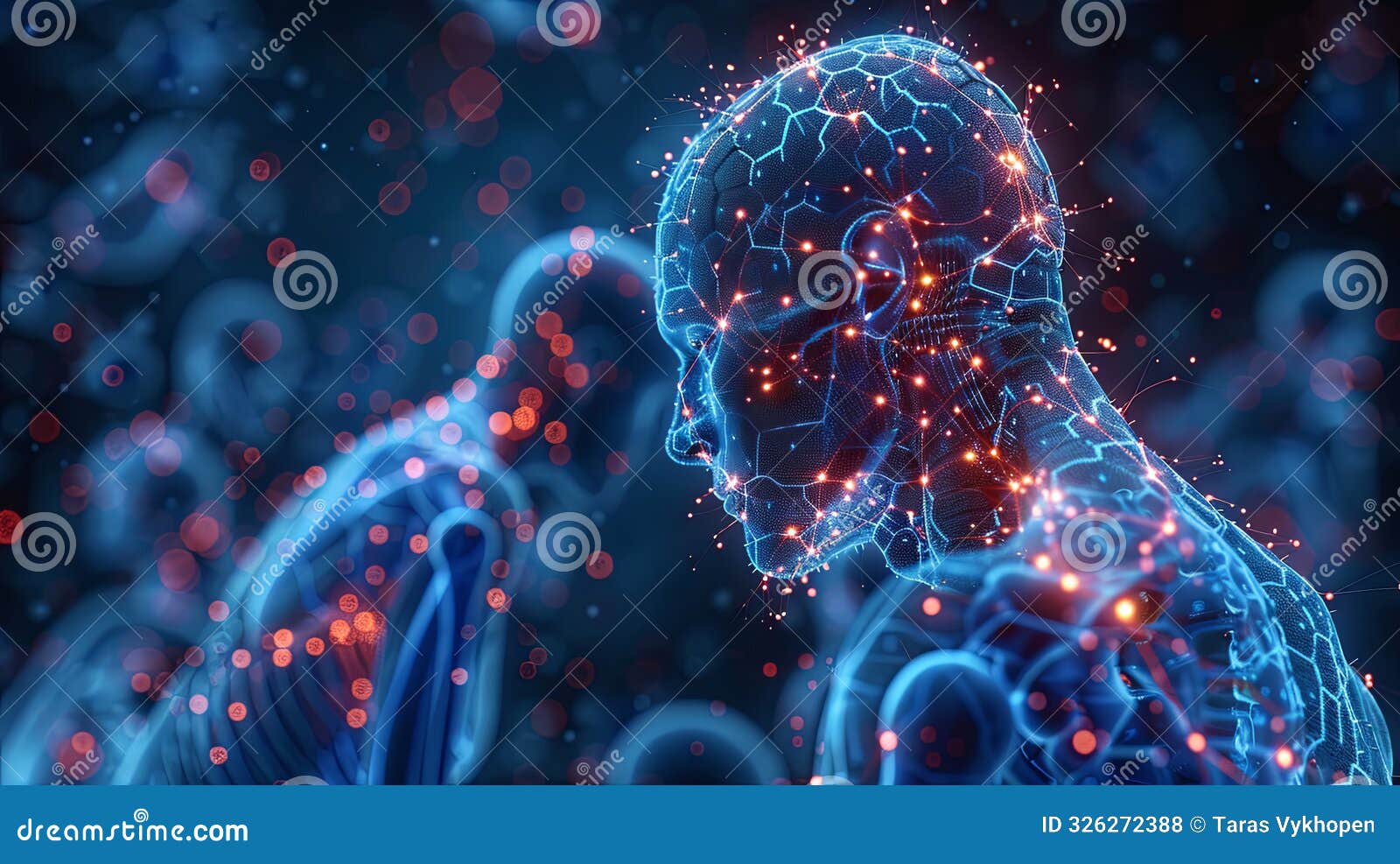 Headache Image Handwritten Style Brain Character Vector Illustration ...