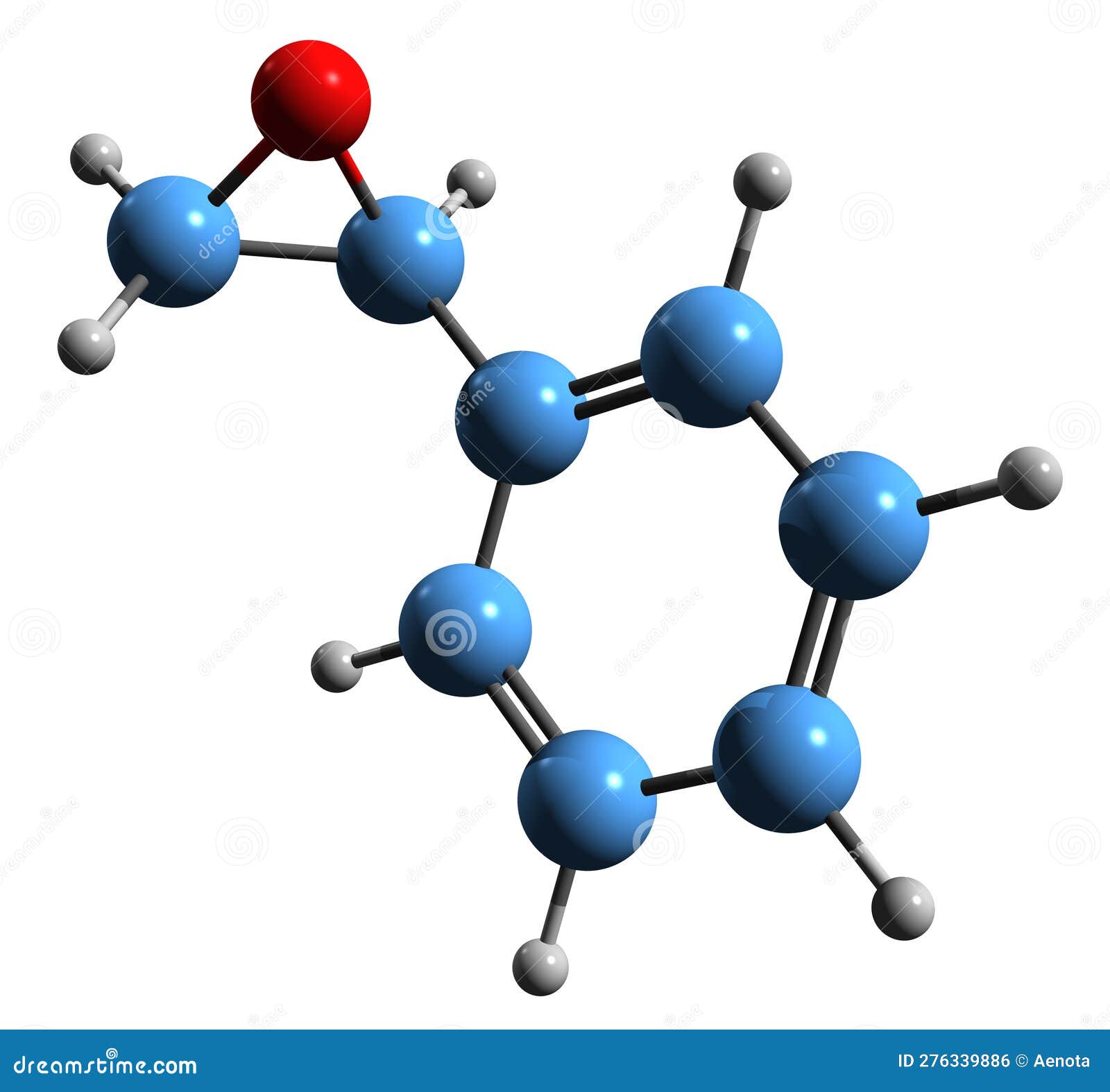3D Image Of Styrene Skeletal Formula | CartoonDealer.com #276352630