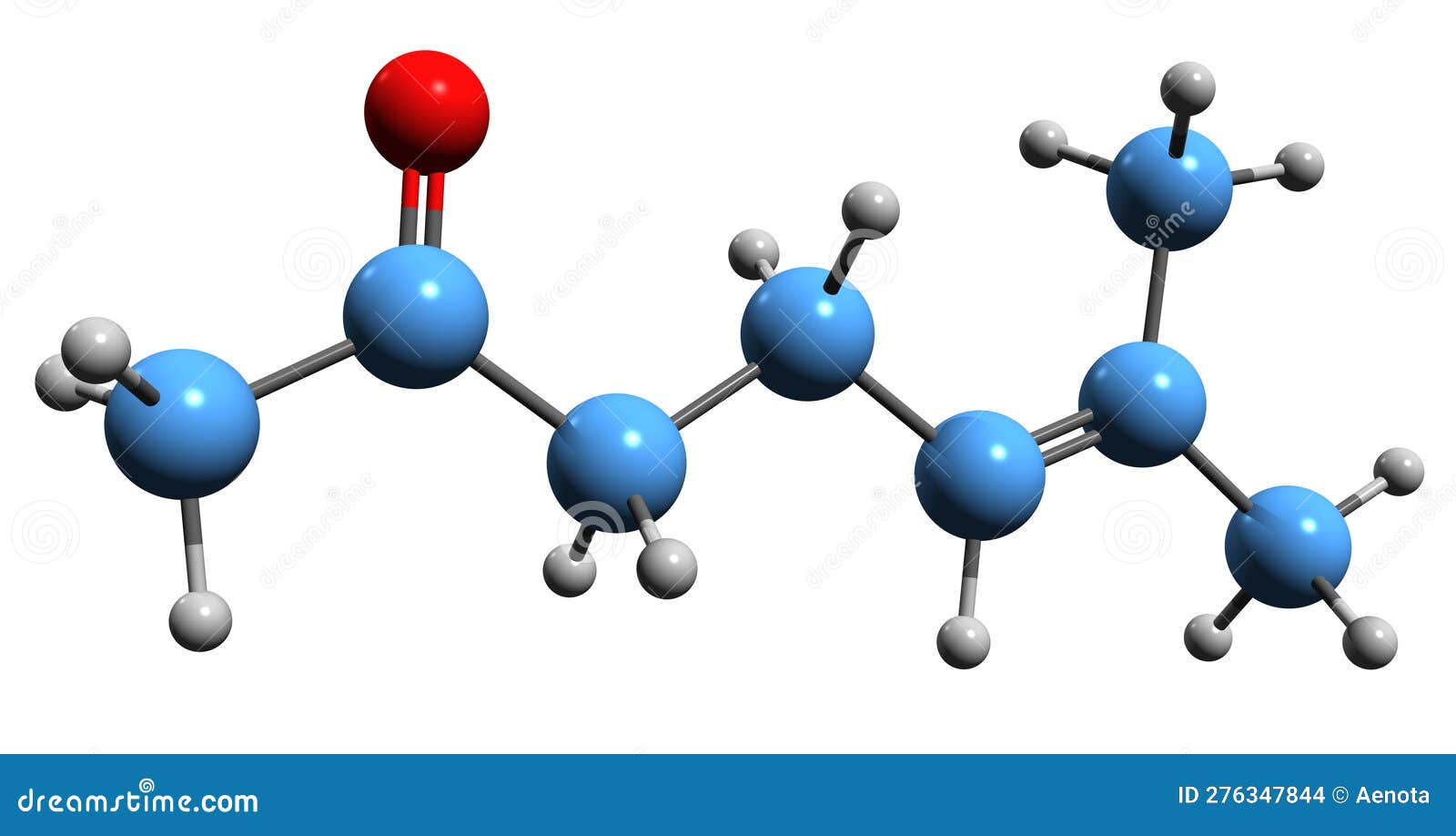3D Image of Sulcatone Skeletal Formula Stock Illustration ...