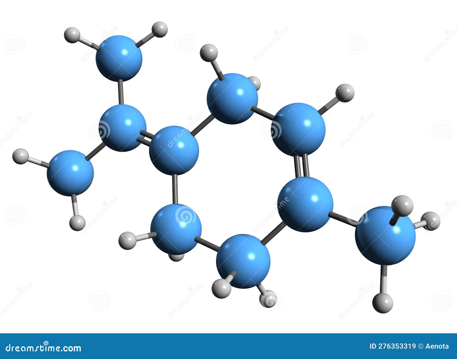 3D Image Of Terpineol Skeletal Formula Stock Photography ...