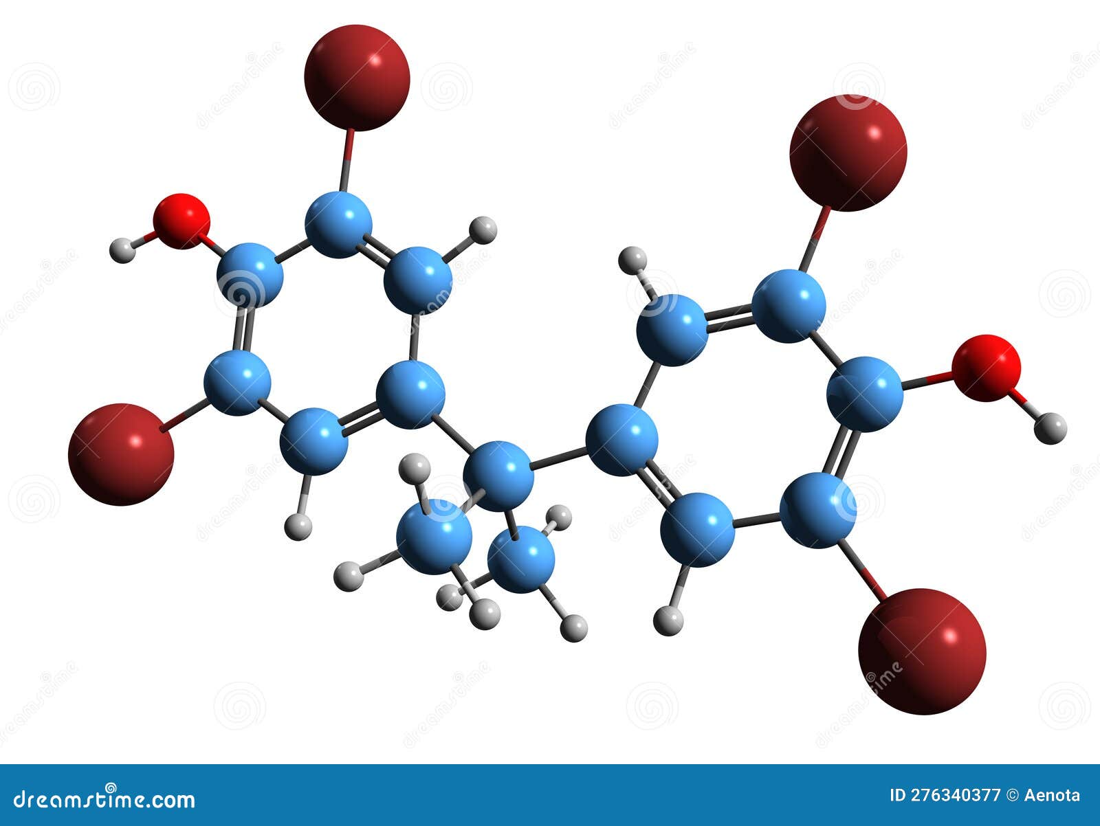 3D Image Of Bisphenol A Skeletal Formula Stock Photography ...