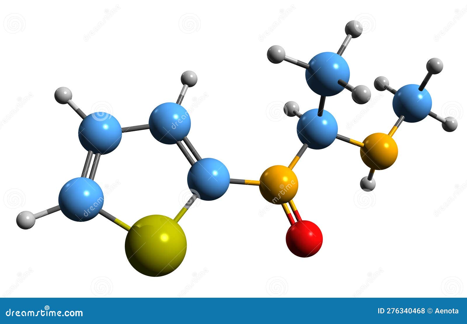 Methiopropamine MPA Recreational Drug, Chemical Structure Skeletal ...