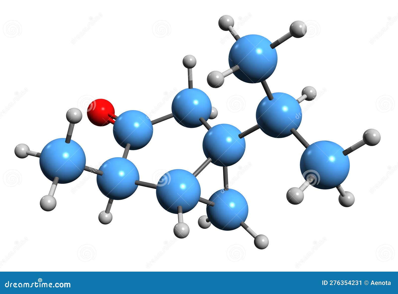 3D Image of Thujone Skeletal Formula Stock Illustration - Illustration ...