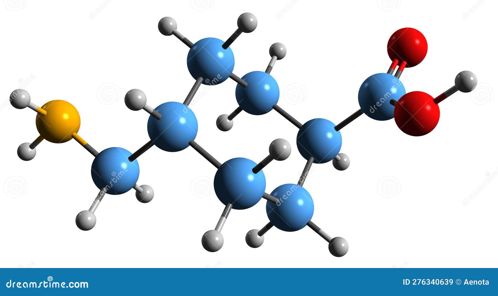 Tranexamic Acid Molecule, Structural Chemical Formula, Ball-and-stick ...