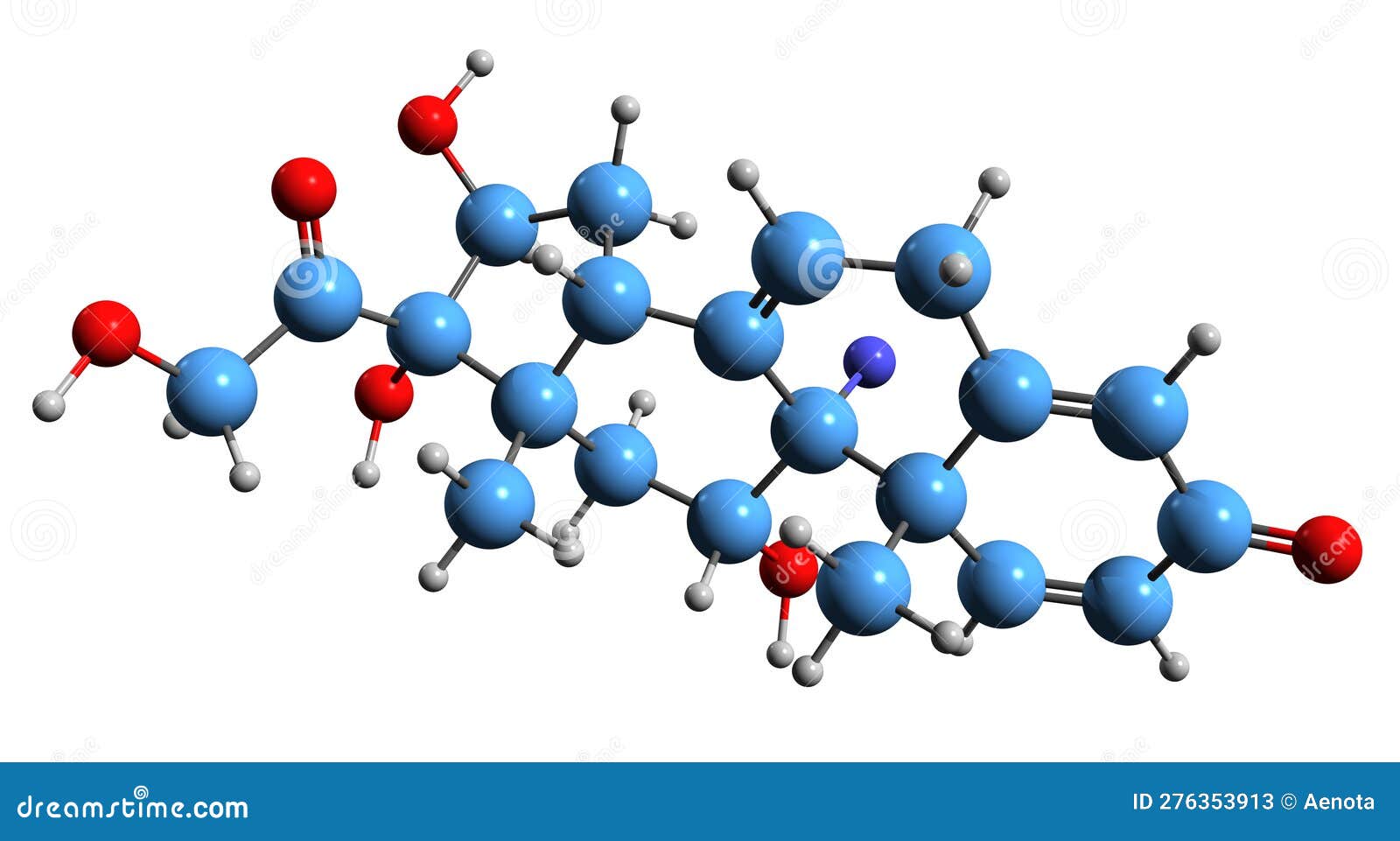 3D Image of Triamcinolone Skeletal Formula Stock Illustration ...