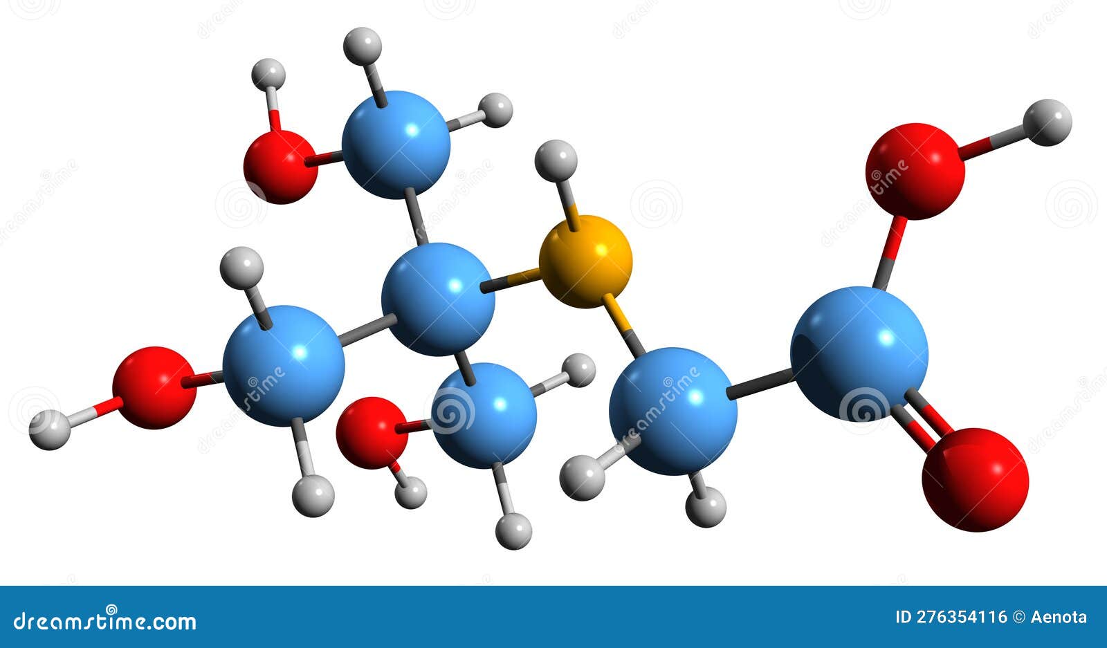 3D Image Of Buffer TES Skeletal Formula Stock Photography ...