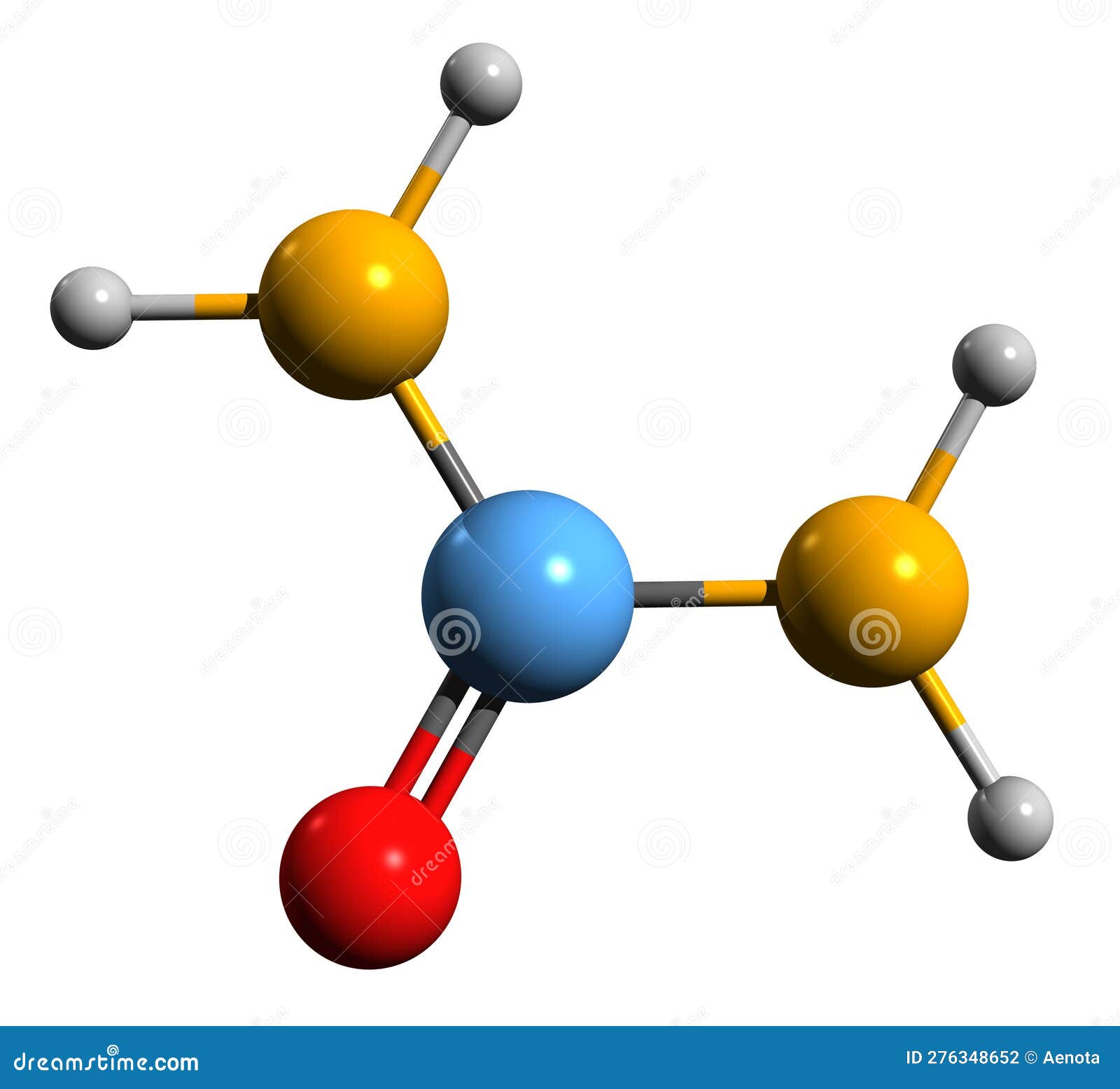 3D Image of Urea Skeletal Formula Stock Illustration - Illustration of ...