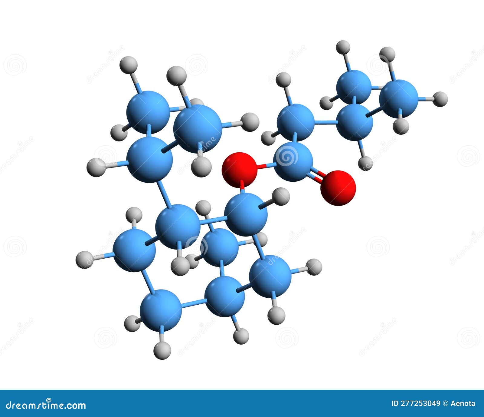 3D Image of Validol Skeletal Formula Stock Illustration - Illustration ...