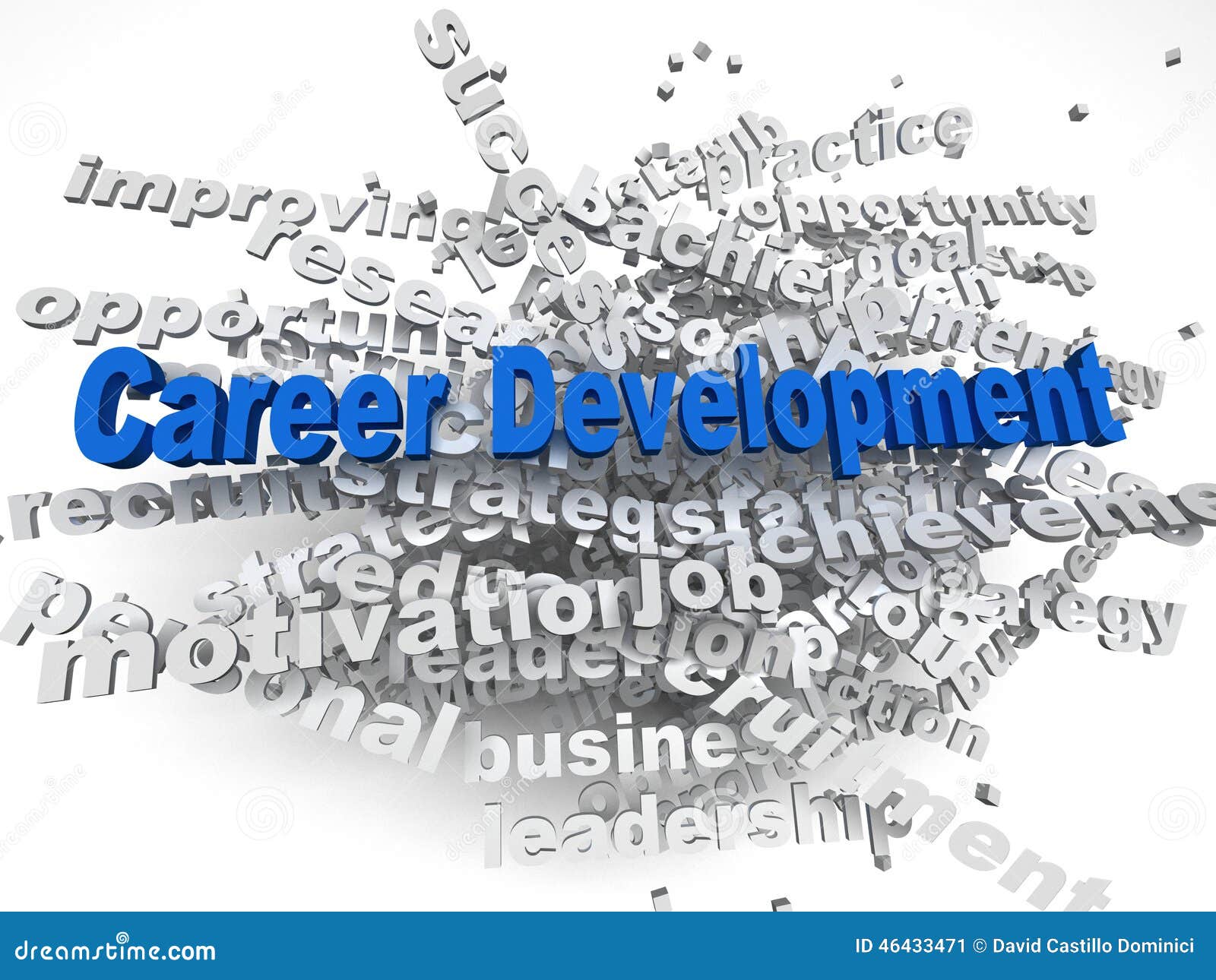 3d Imagen Career Development Concept Word Cloud Background Royalty-Free ...