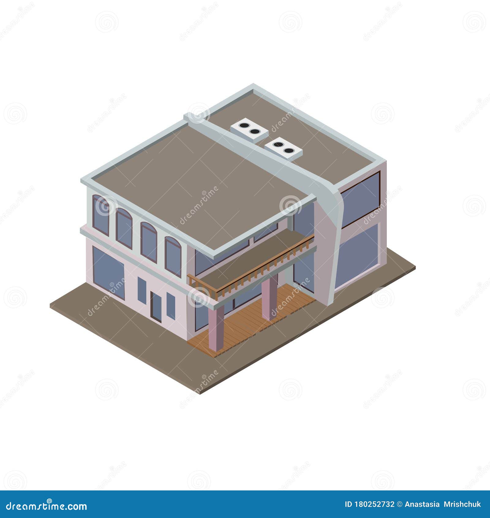 3d Immagine Vettoriale Della Casa. Immagine Per Il Design Illustrazione ...