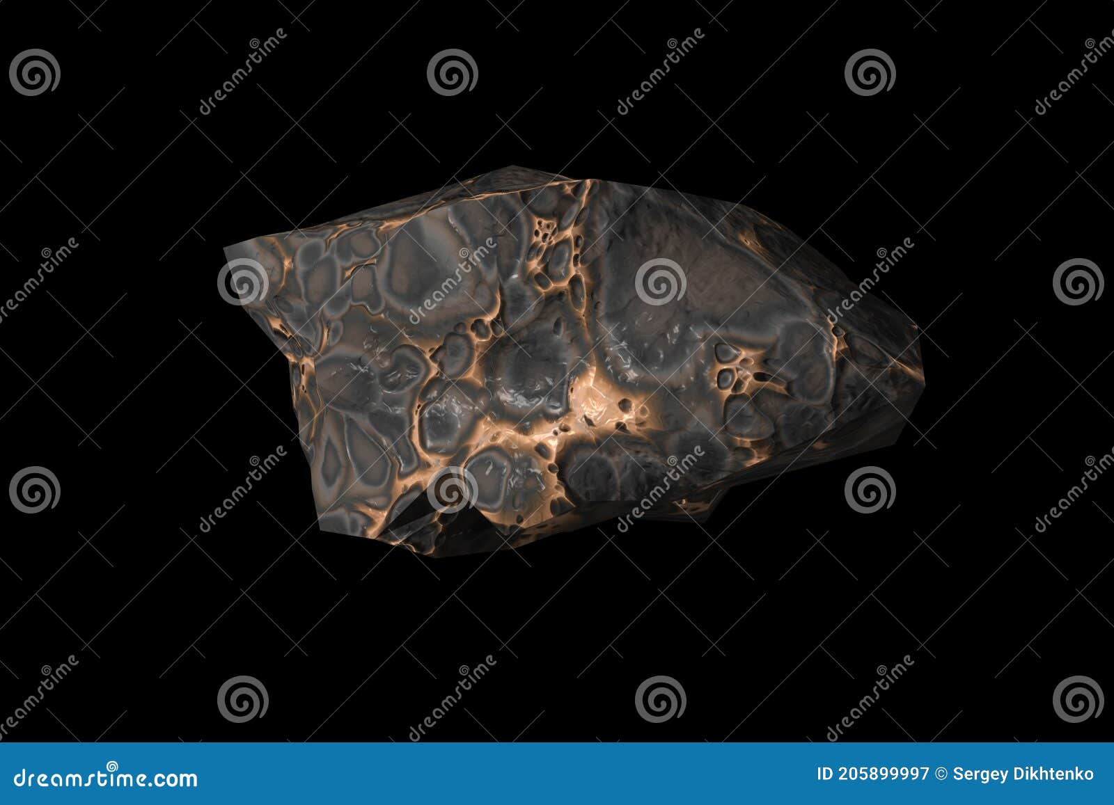 3d Indefinite Figure Like a Rock Bump Gray Texture Stock Illustration ...