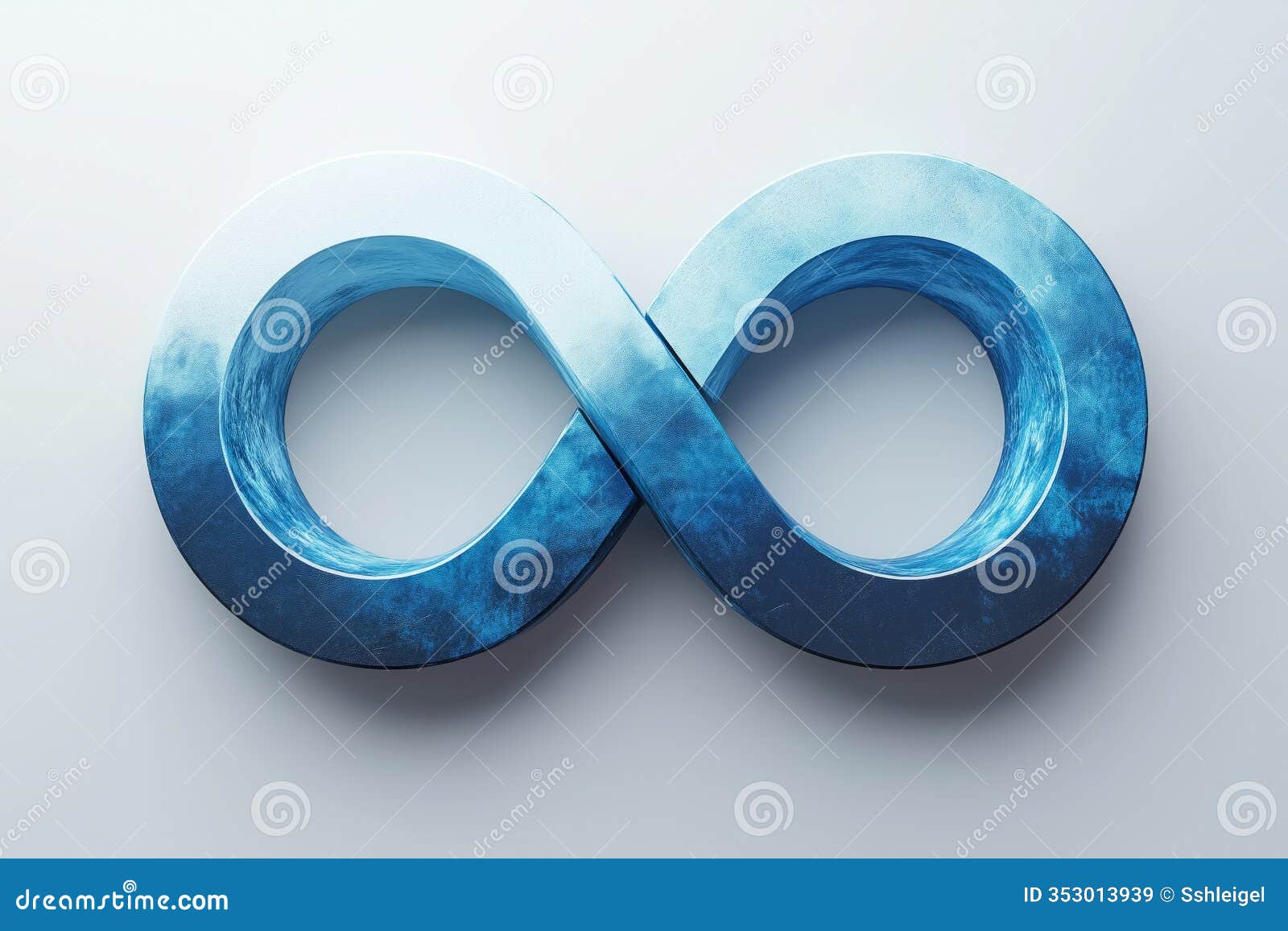 Infinity Blue Themed Tunnel With Futuristic System Stock Photo ...
