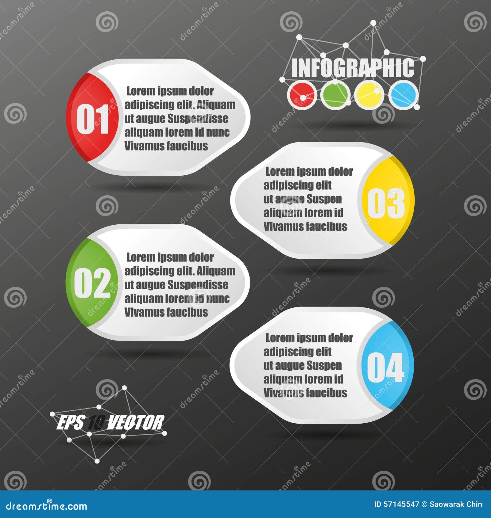 Infographic On Paper Box Cartoon Vector | CartoonDealer.com #42160393