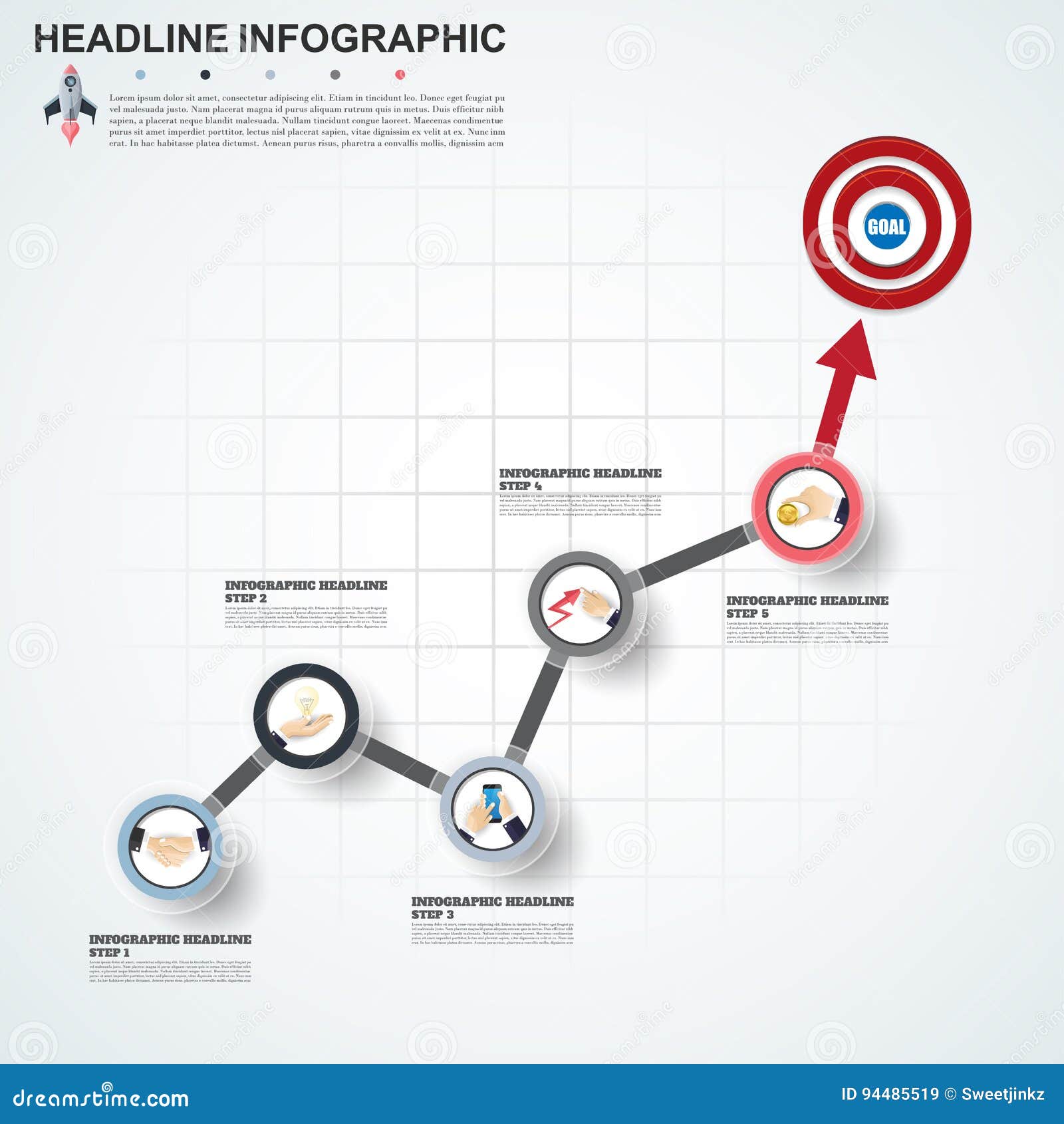3d Infographic Template. Data Visualization Stock Vector - Illustration ...