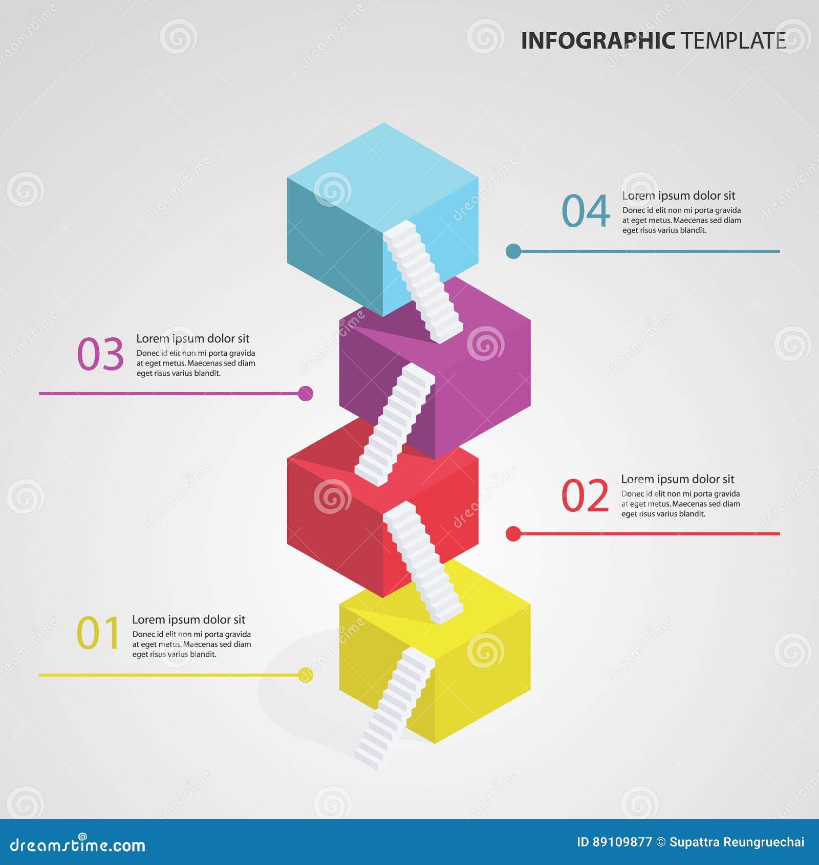 3D Infographic Template stock vector. Illustration of infographics ...