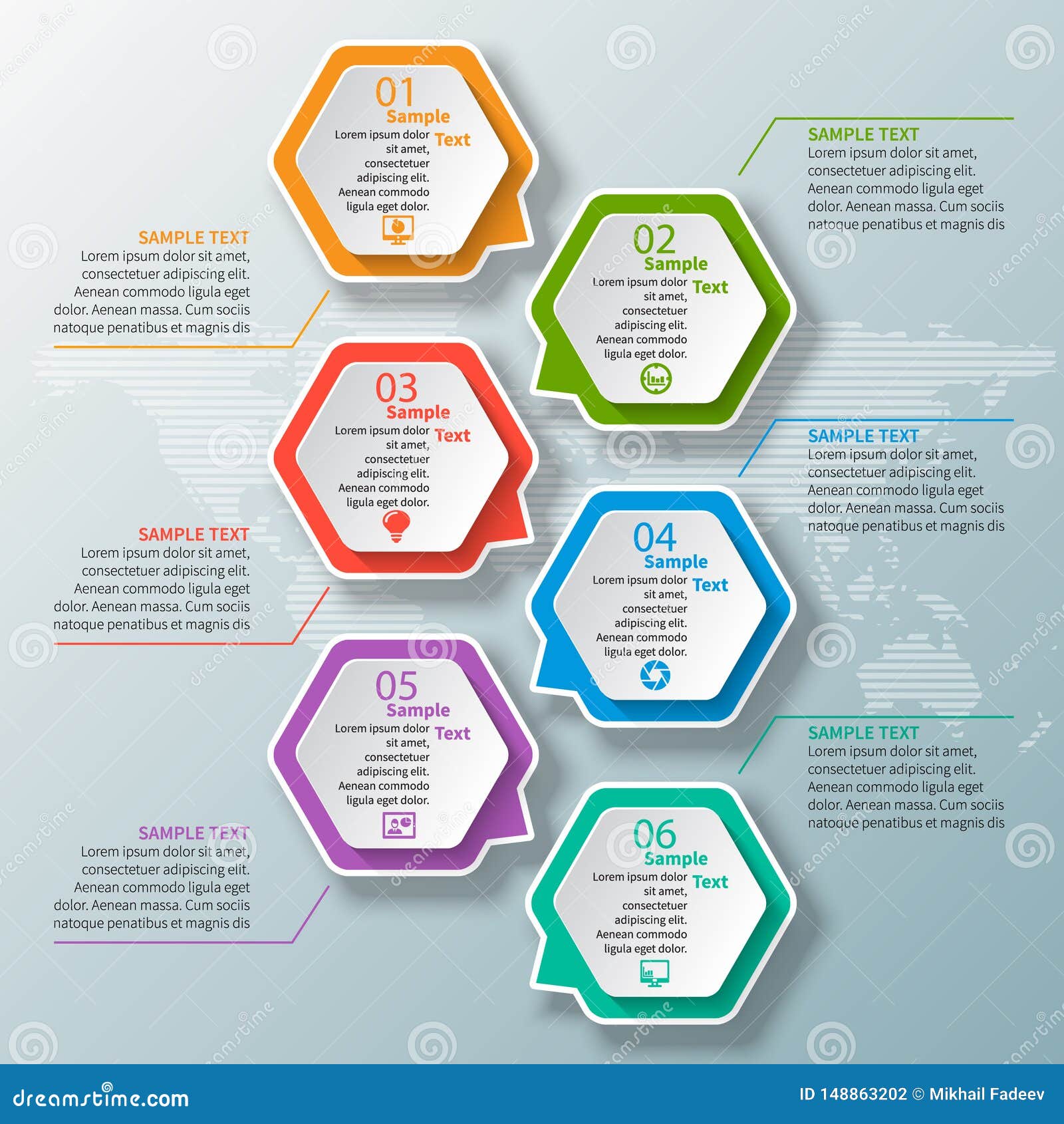 Abstract 3D Paper Infographics. Business Template .Vector Illustration ...