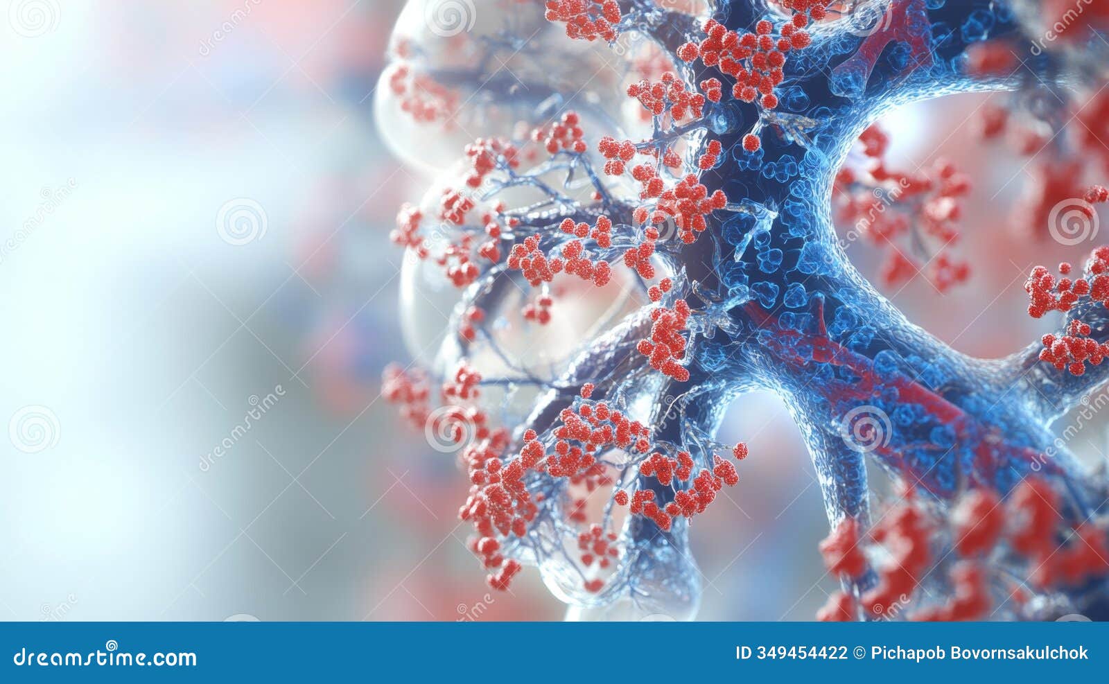 3D Innovative Schematic Representation of Human Lung Structure Stock ...