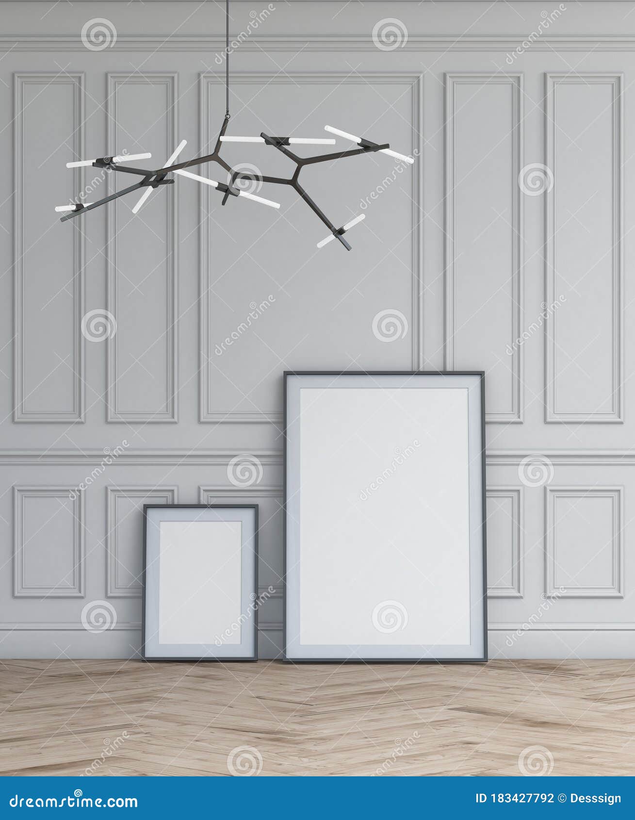 3d Interior Design Simple Scene Stock Illustration - Illustration of ...