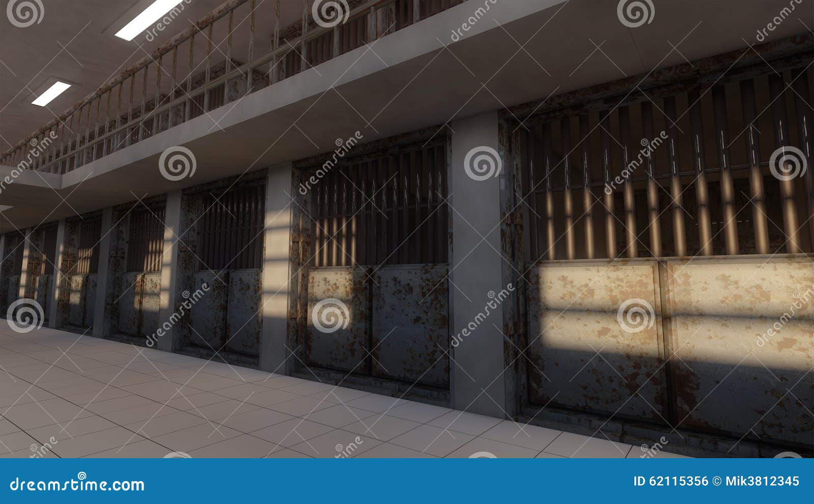 3d interior jail stock photo. Image of criminal, cell - 62115356