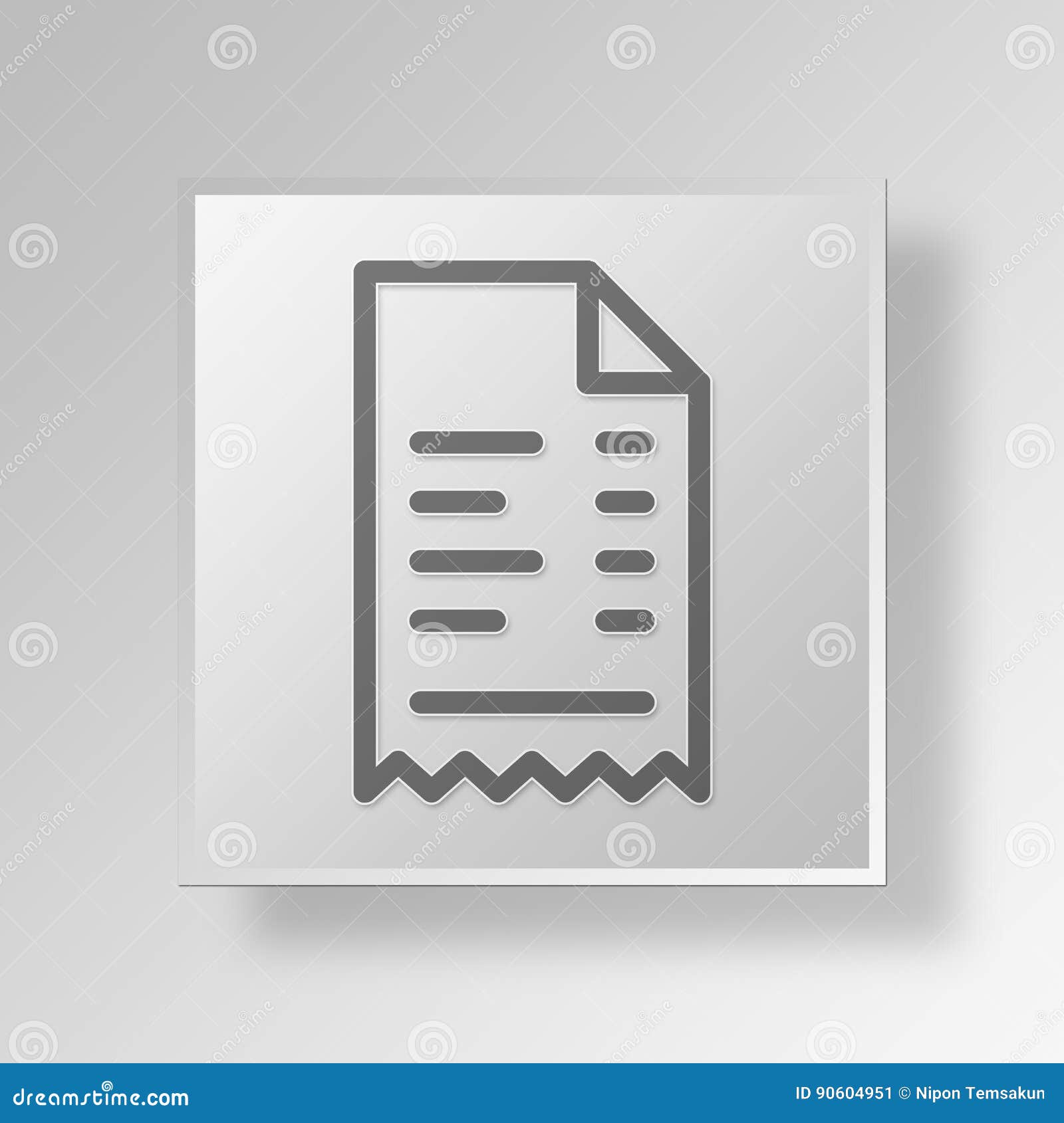 Invoice Icon Royalty-Free Cartoon | CartoonDealer.com #100123190