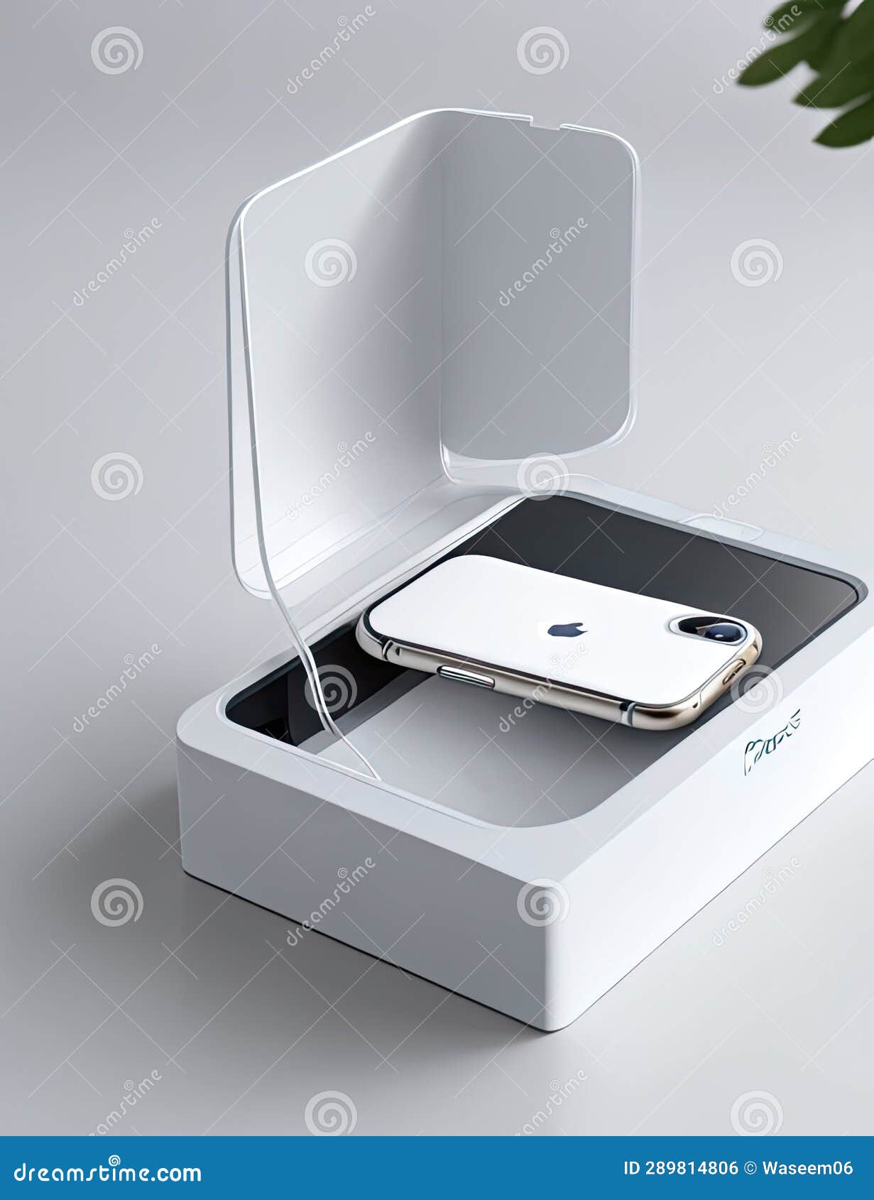 3d Iphone Mockup Box: Innovative Technology Showcase Stock Illustration ...