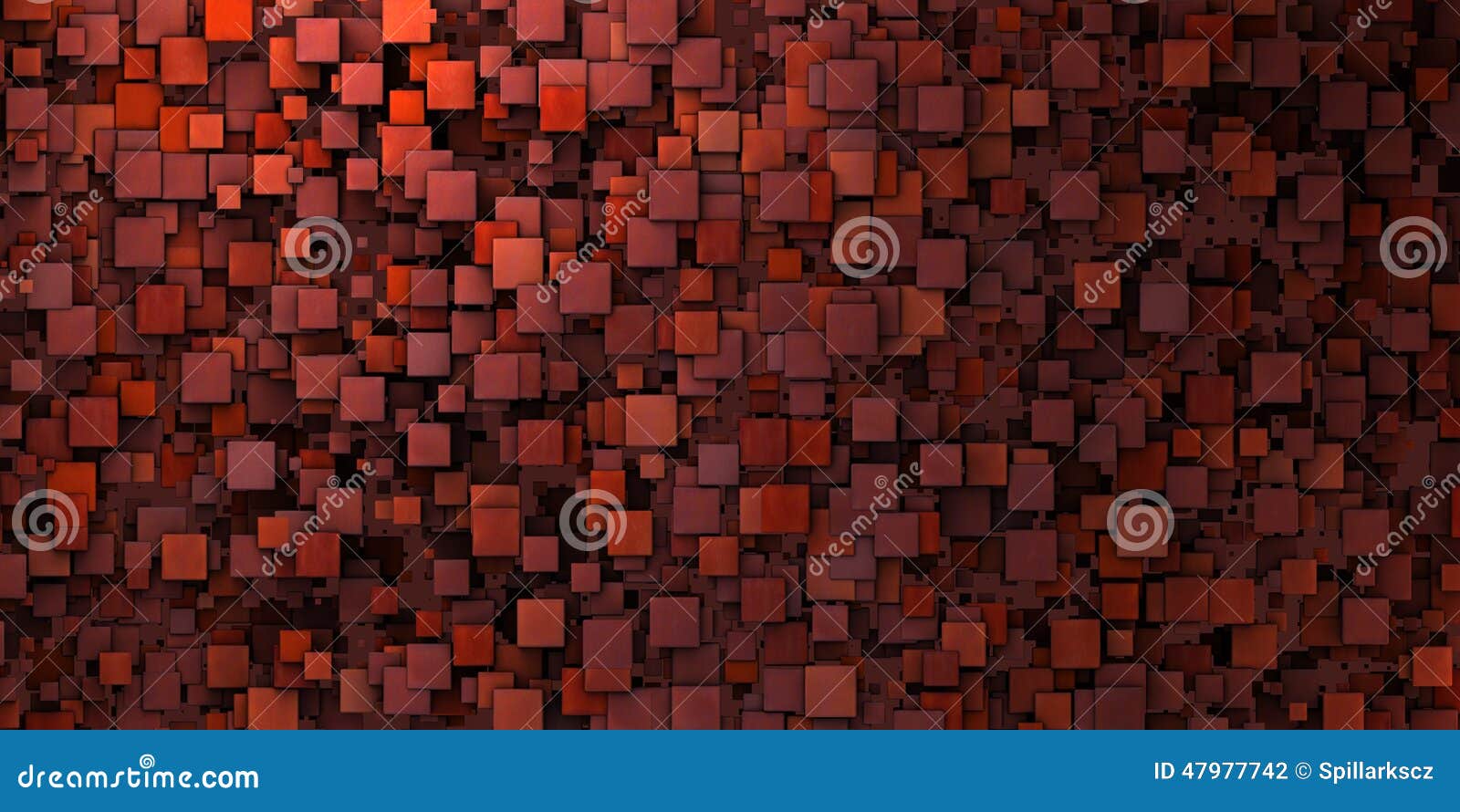 3d Irregular Grungy Mosaic Wall in Deep Red Stock Photo - Image of ...