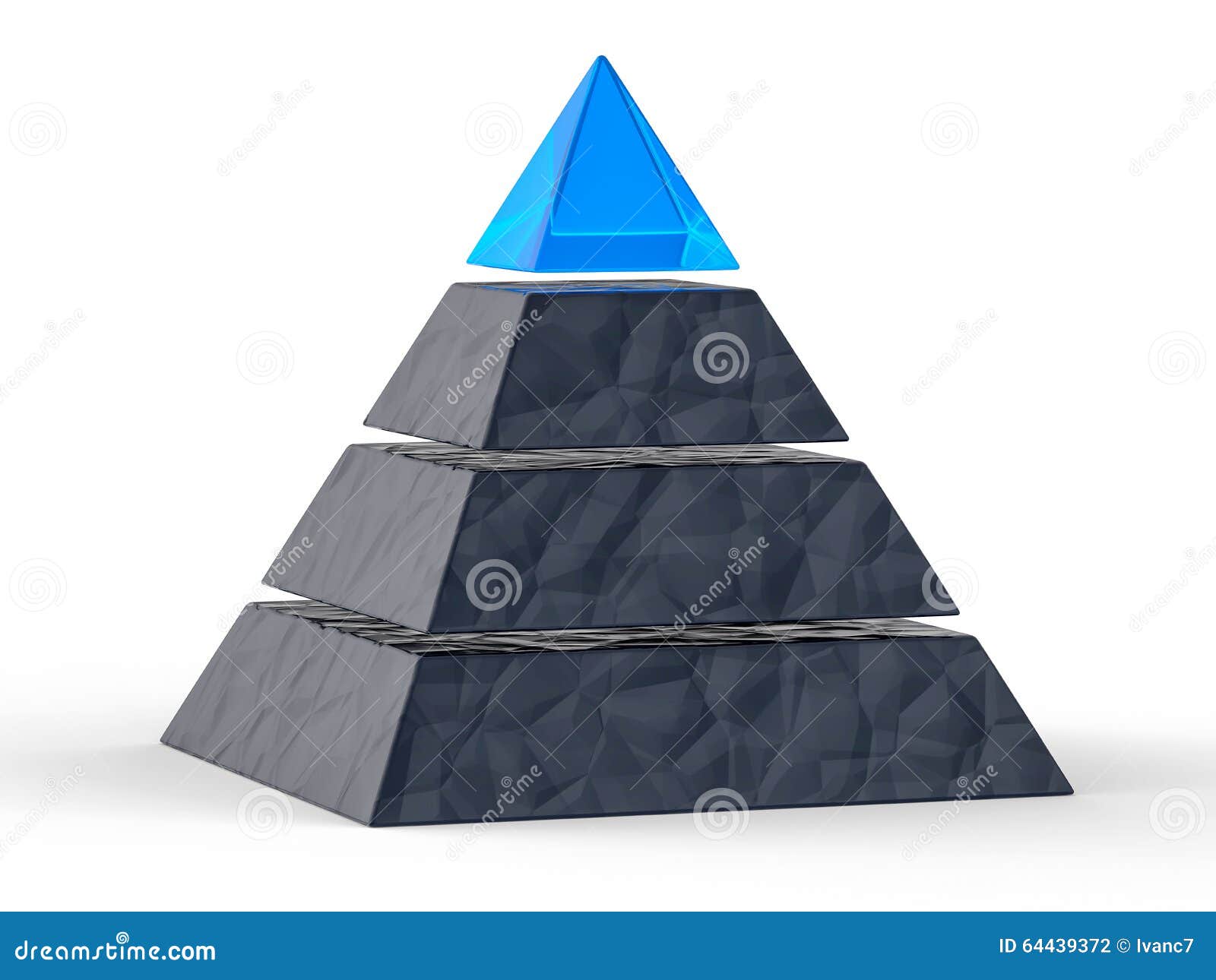 3D Isolated Pyramid Background Stock Illustration - Illustration of ...