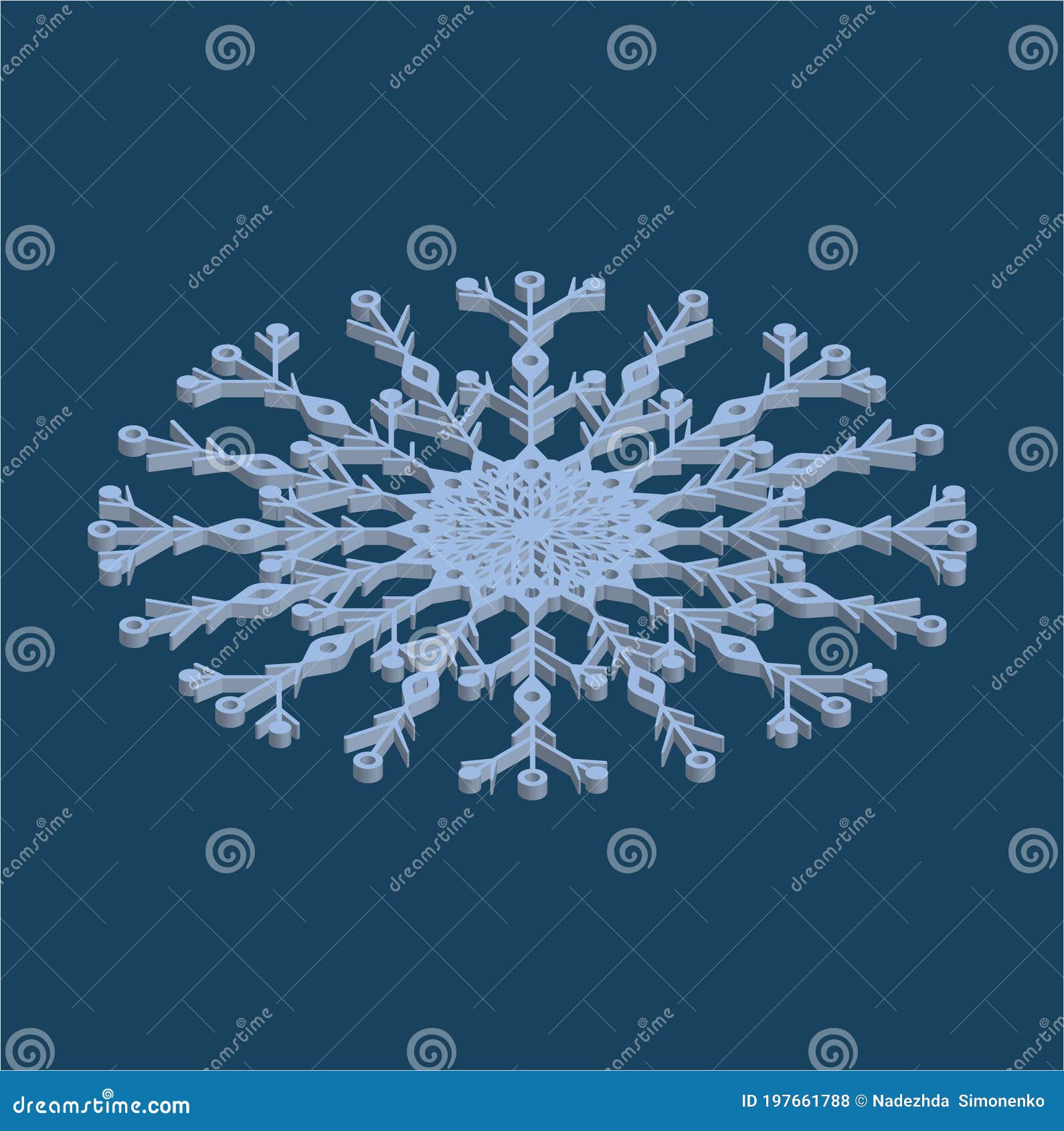 3d Isolated Snow for Christmas Design Poster Stock Vector ...