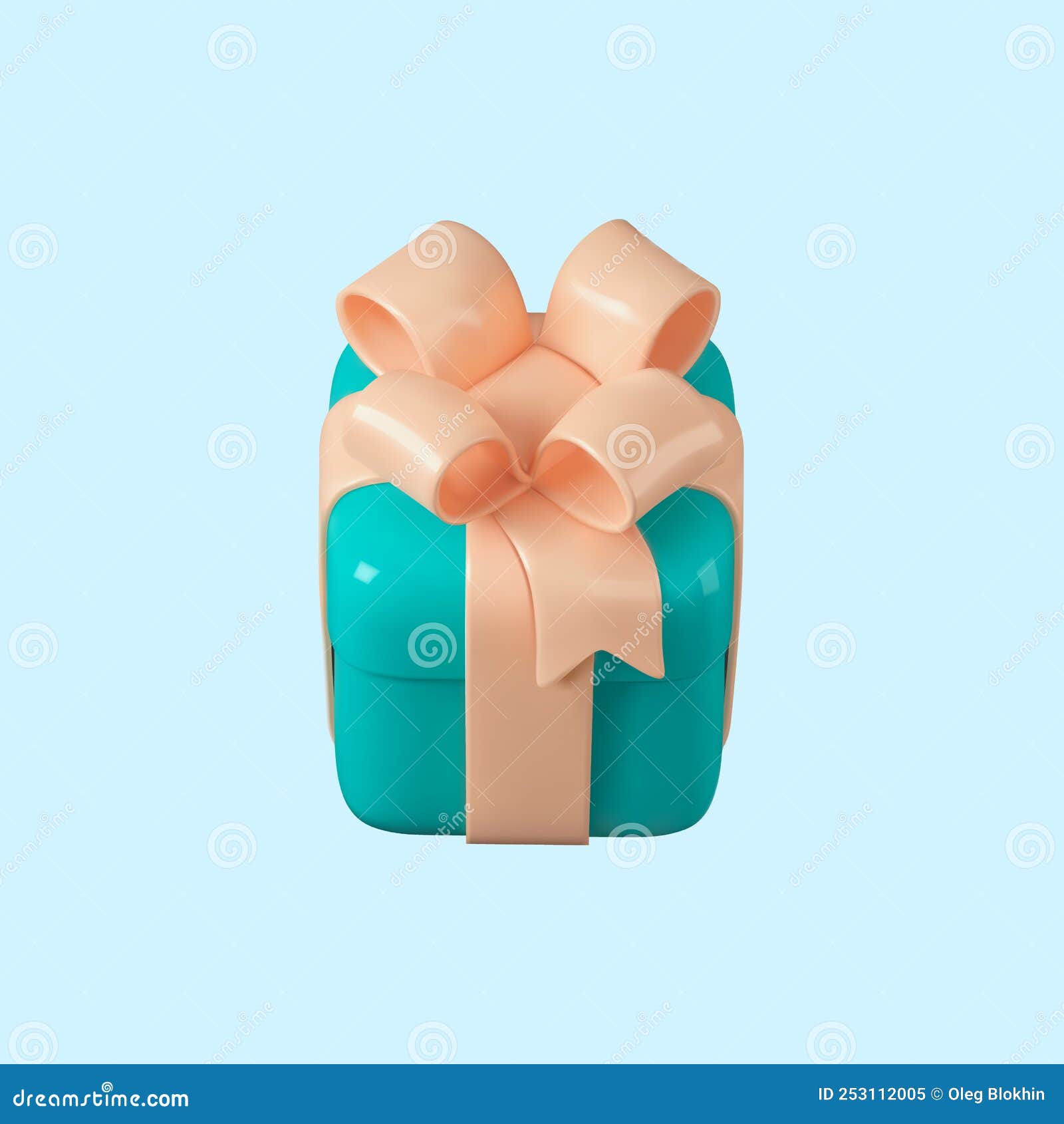 3d Isolated Vector Gift Box Realistic Cartoon Design Element. Isolated ...