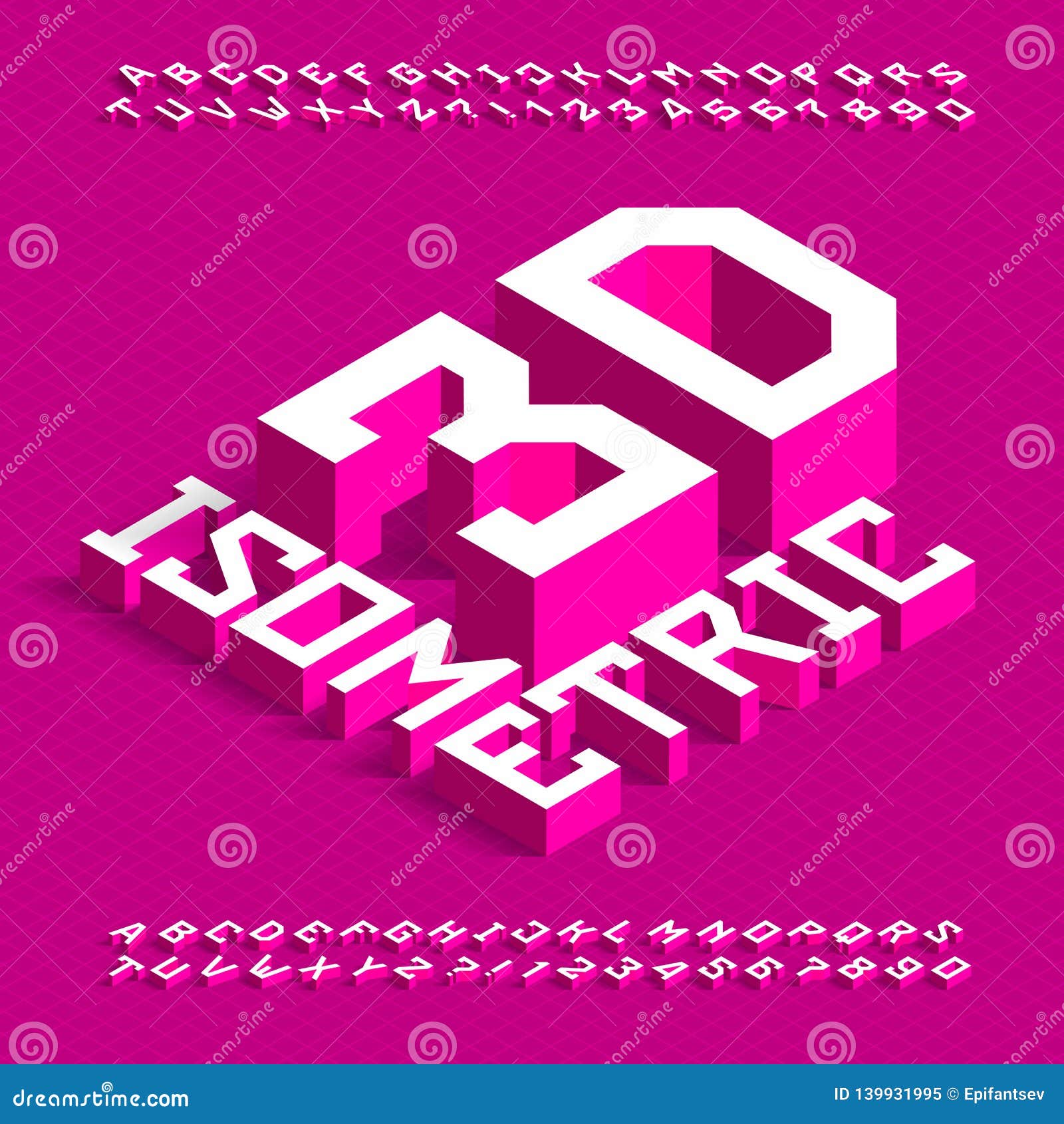 3D Isometric Alphabet Font. 3d Effect Geometric Letters and Numbers ... 3D Isometric Alphabet Font. 3d Effect Geometric Letters and Numbers ...