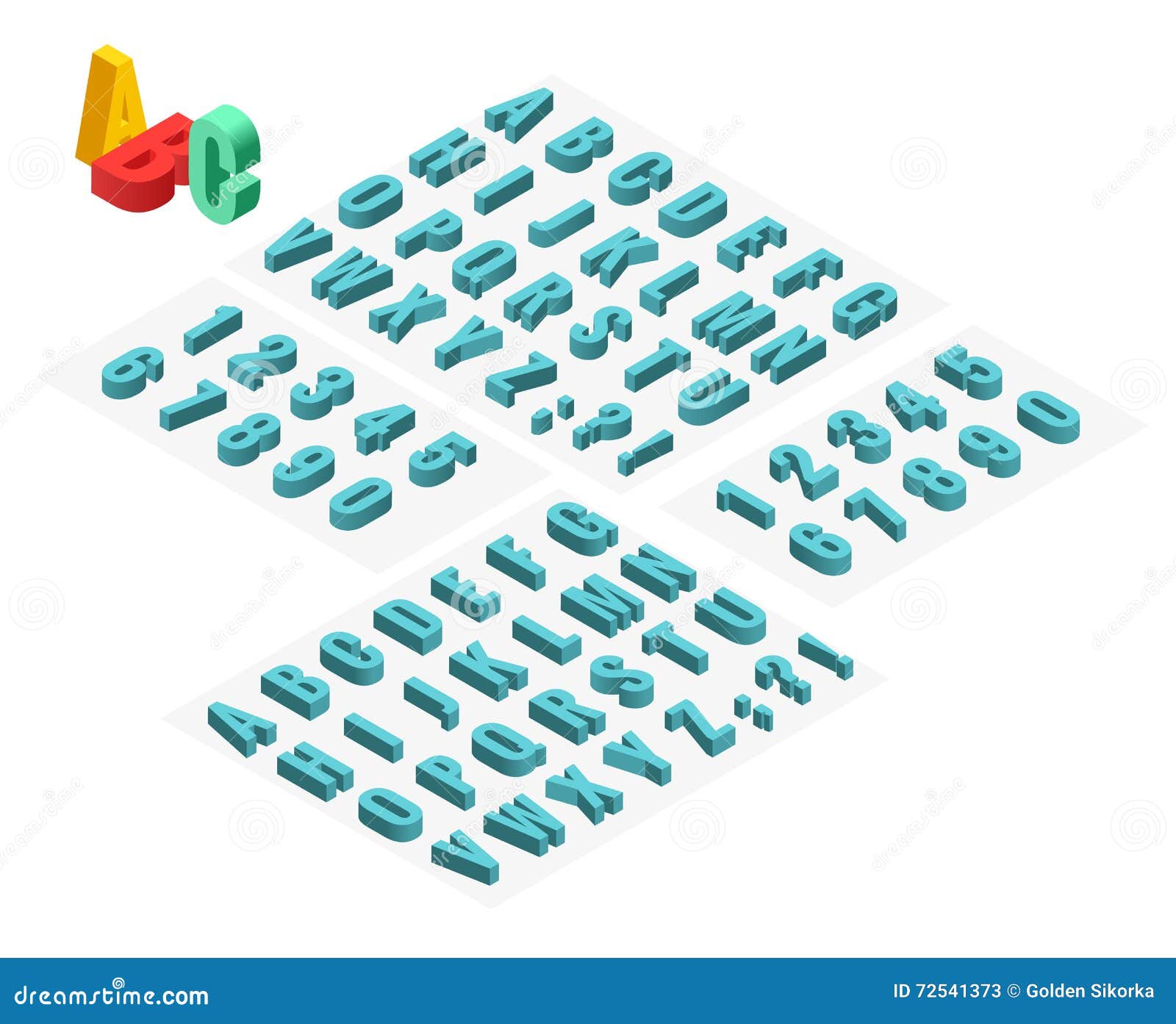 3d Isometric Alphabet Vector Font. Isometric Letters, Numbers and ... 3d Isometric Alphabet Vector Font. Isometric Letters, Numbers and ...