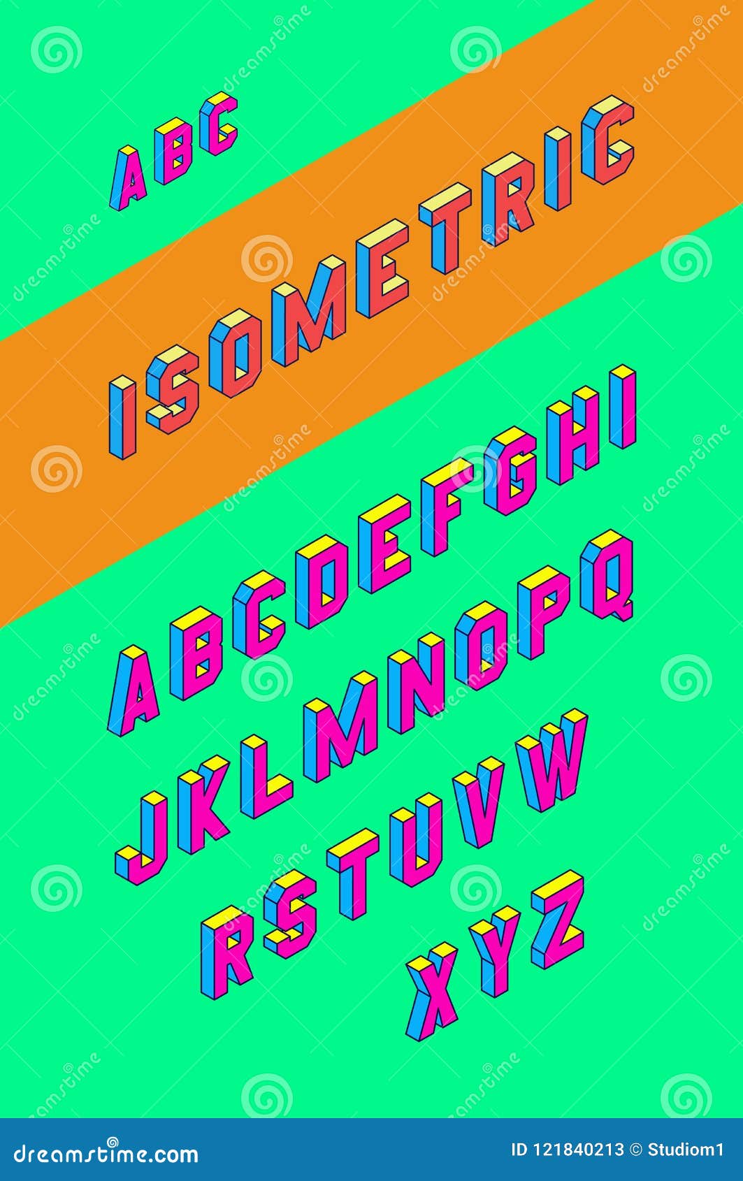 3d Isometric Alphabet Vector Font. a To Z. Vector Illustration. Stock ... 3d Isometric Alphabet Vector Font. a To Z. Vector Illustration. Stock ...
