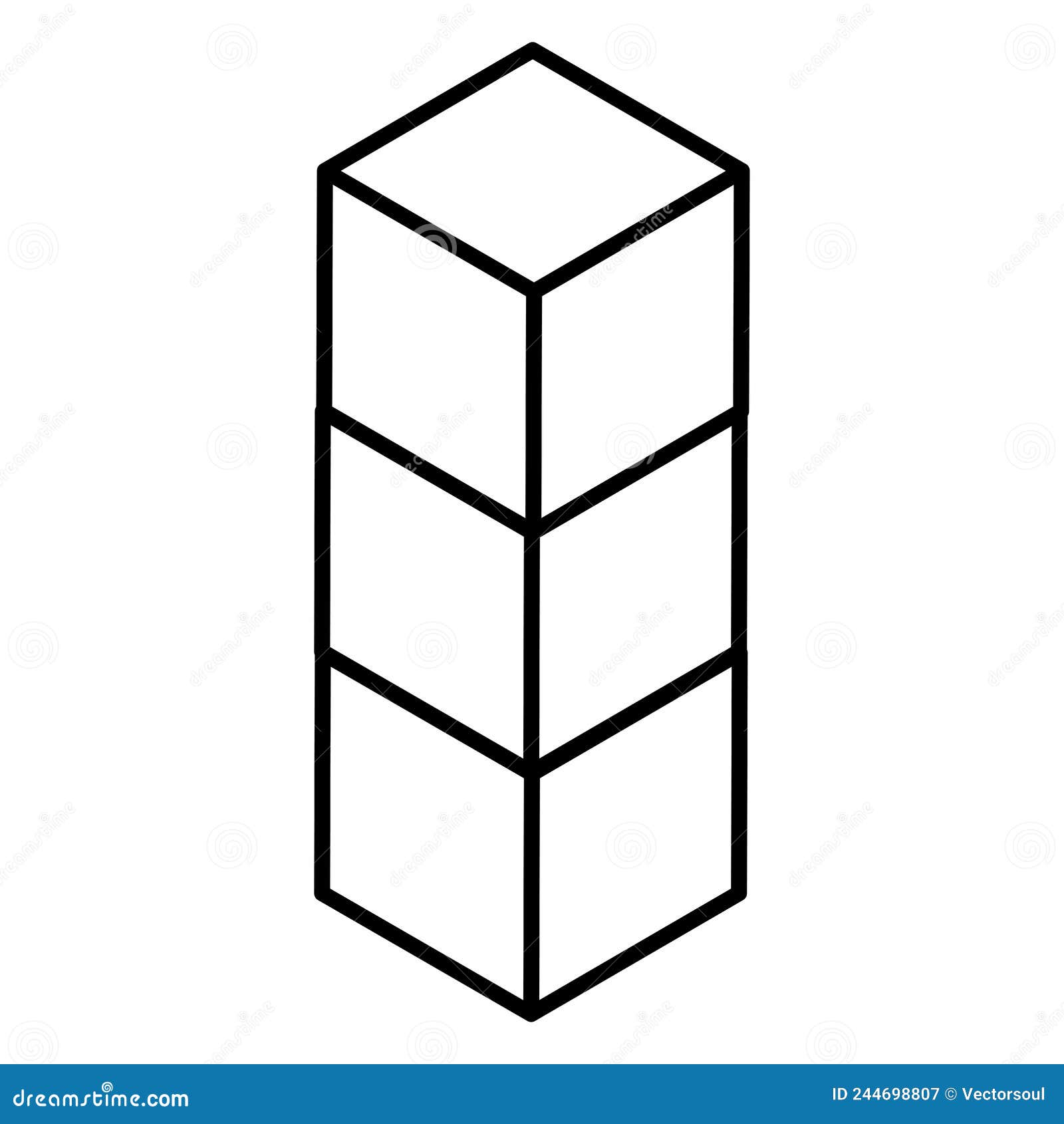 3d Isometric Cubes As Construction, Construct, Building, Technology ...