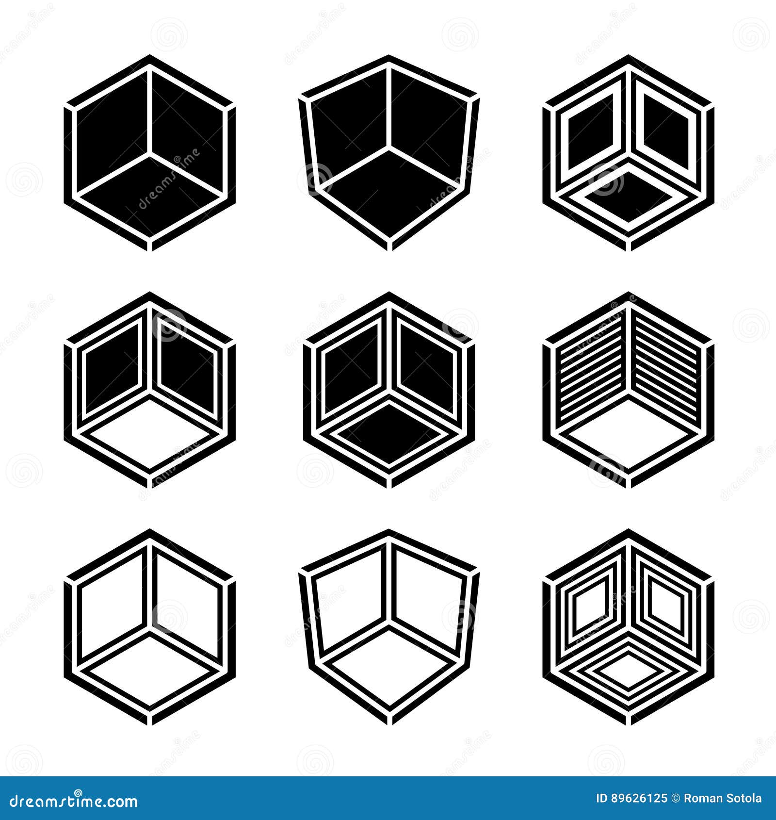 Corner Symbol Icon Of 3 Types Color, Black And White, Outline. Isolated ...