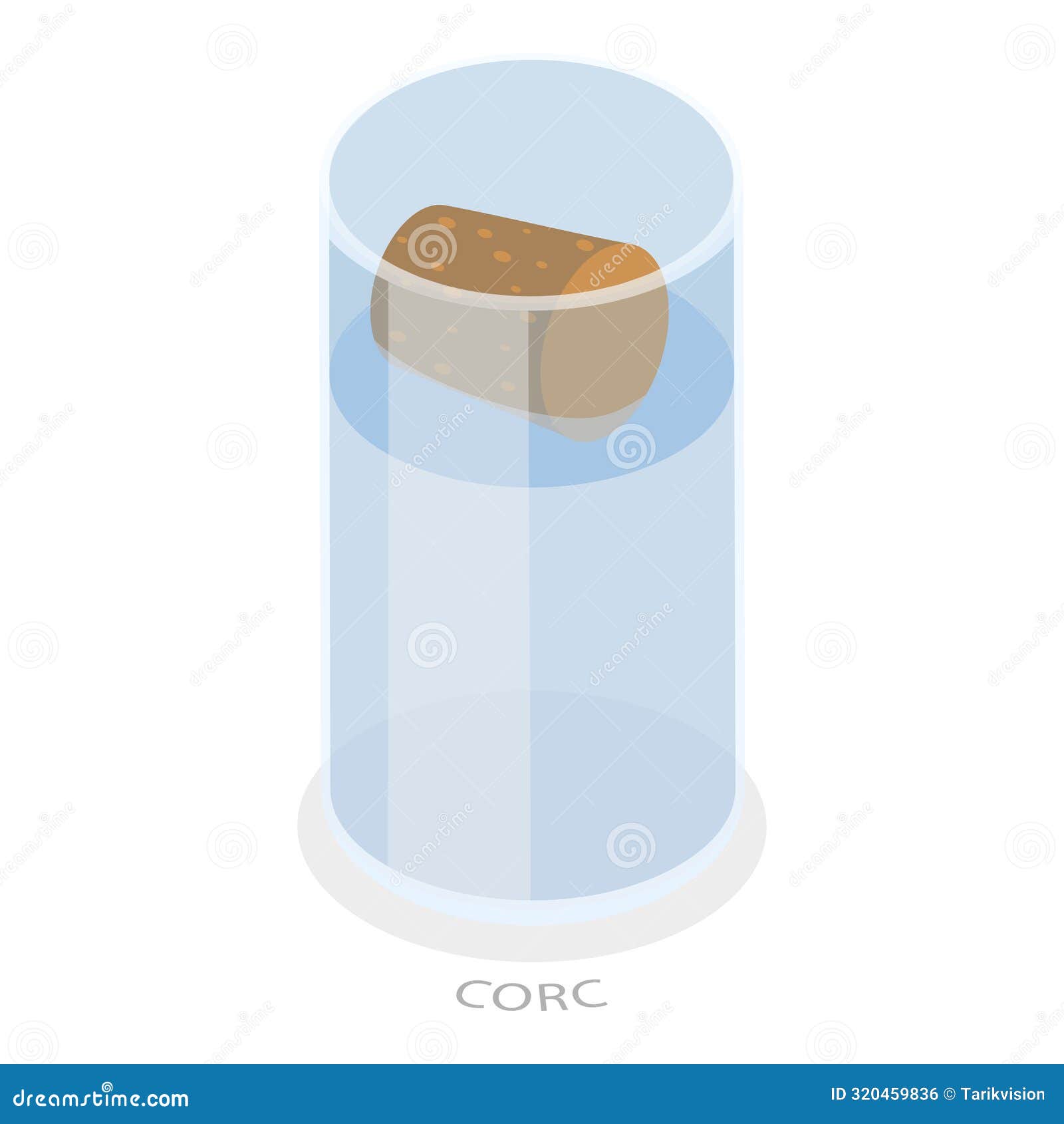 3D Isometric Flat Illustration of Buoyancy Force. Item 3 Stock Vector ...