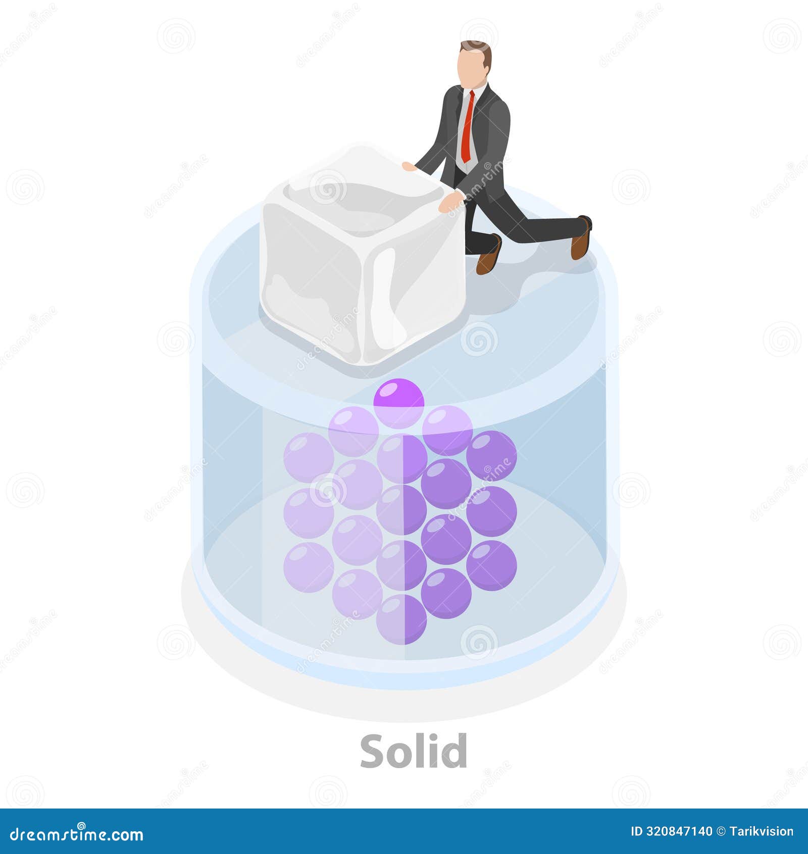 State Of Matter Infographic Diagram Solid Liquid Gas Plasma Vector ...